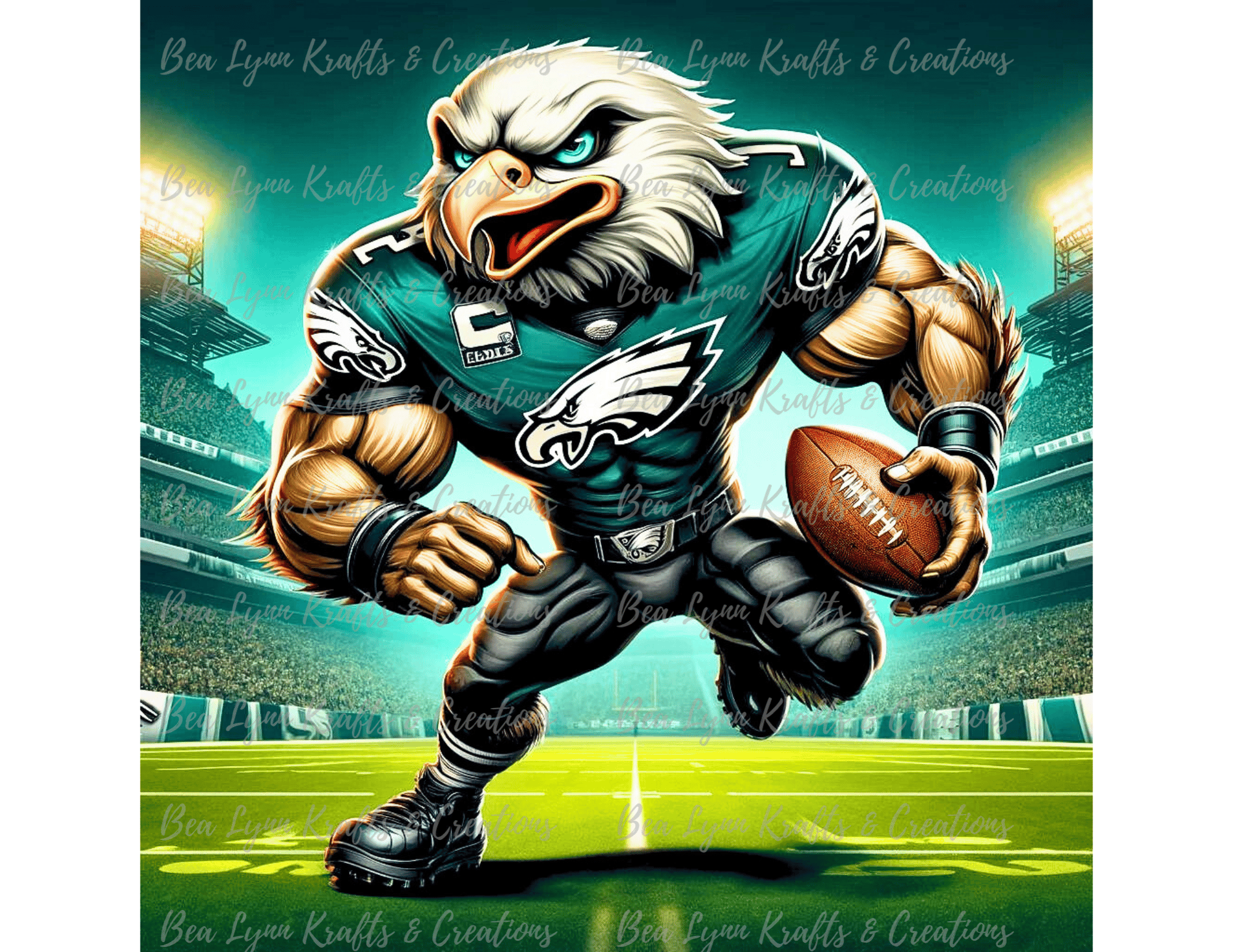 Fierce Philadelphia Eagles Mascot PNG – Game Day Spirit in Action - Payhip
