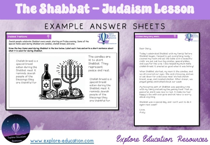 The Shabbat - Judaism - Outstanding RE Lesson