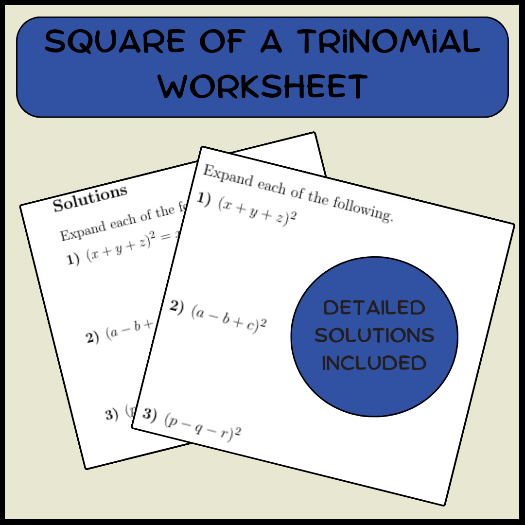 Algebraic Identities (perfect square, difference of two squares and ...
