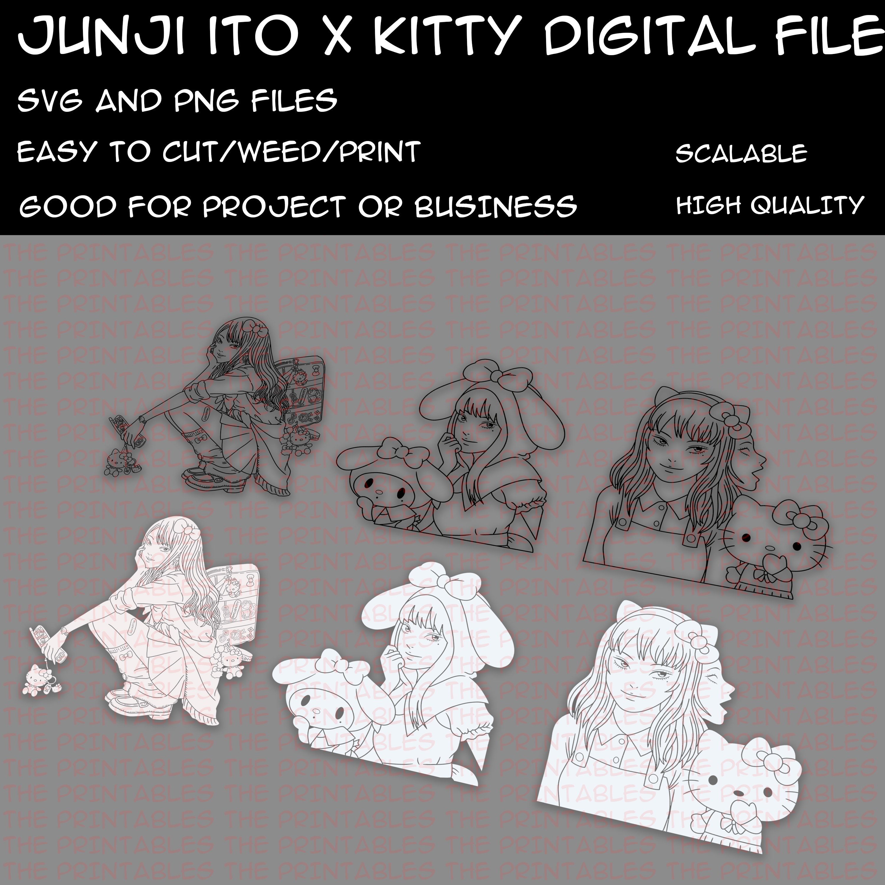 Junji Ito Tomie X Hello Kitty Digital File - Payhip