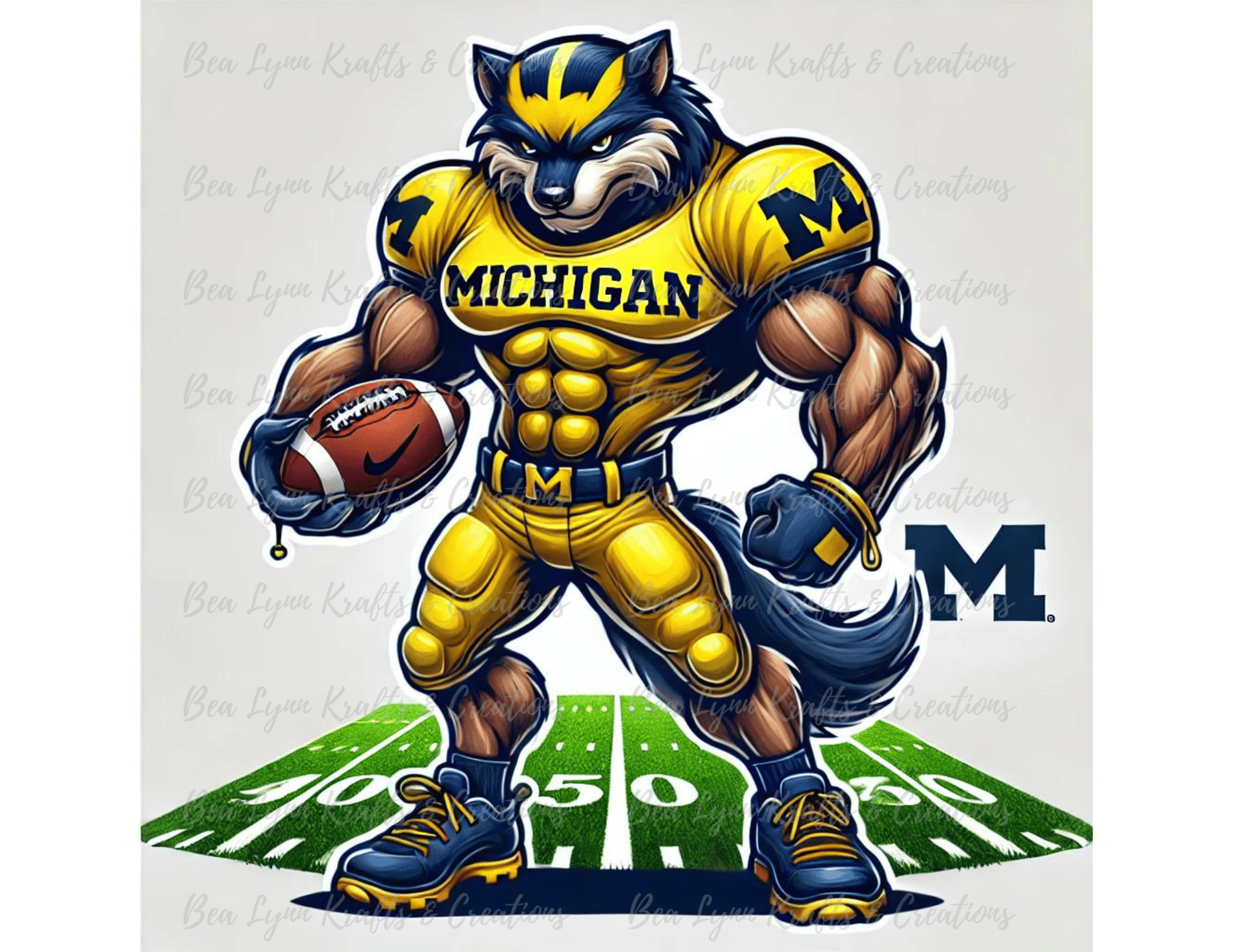 Fierce Michigan Wolverine Football Mascot PNG – Ultimate Game Day Fan ...
