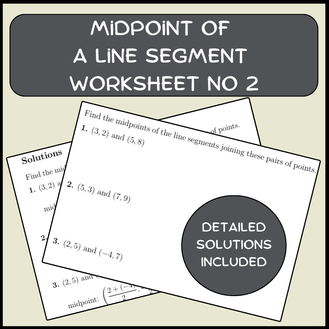 Straight lines worksheet (with solutions) - Payhip