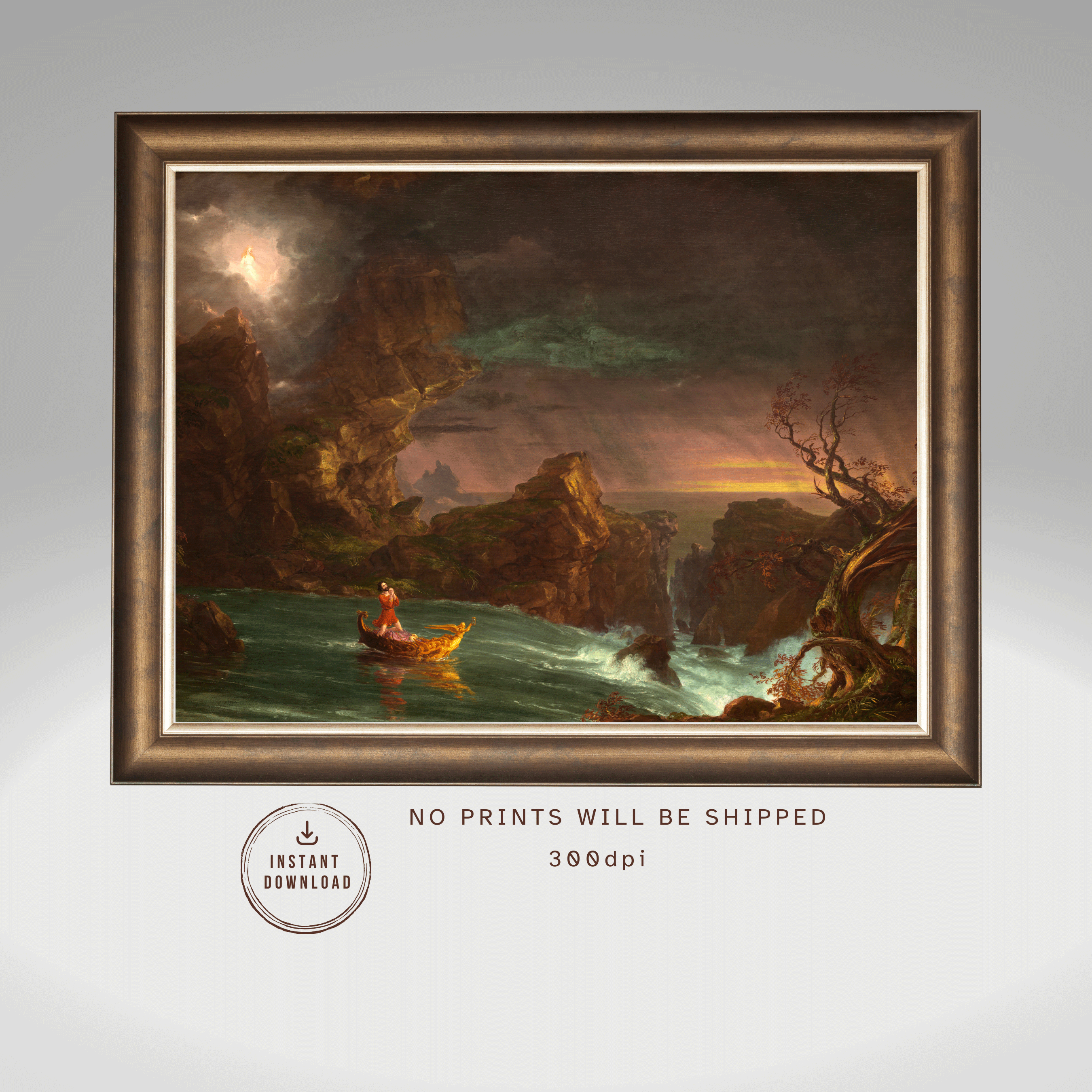 Vintage Landscape | The Voyage of Life: Manhood | Art for Reflection ...
