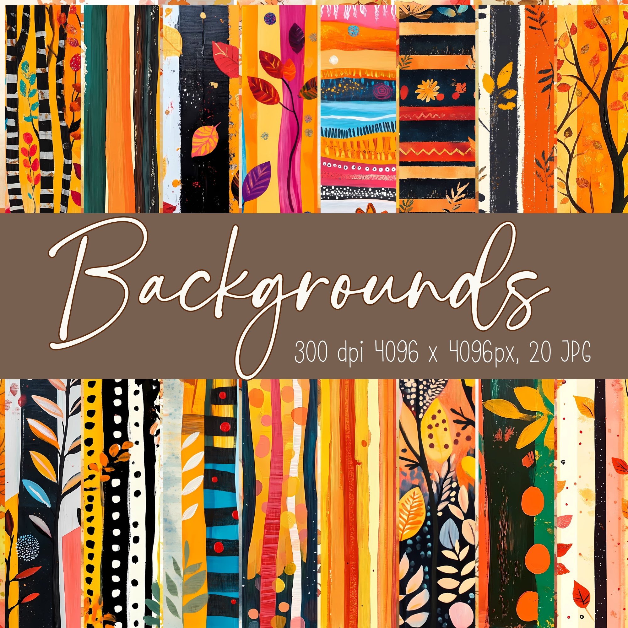 Digital Fall Background, Printable Autumn Paper Pack - Payhip