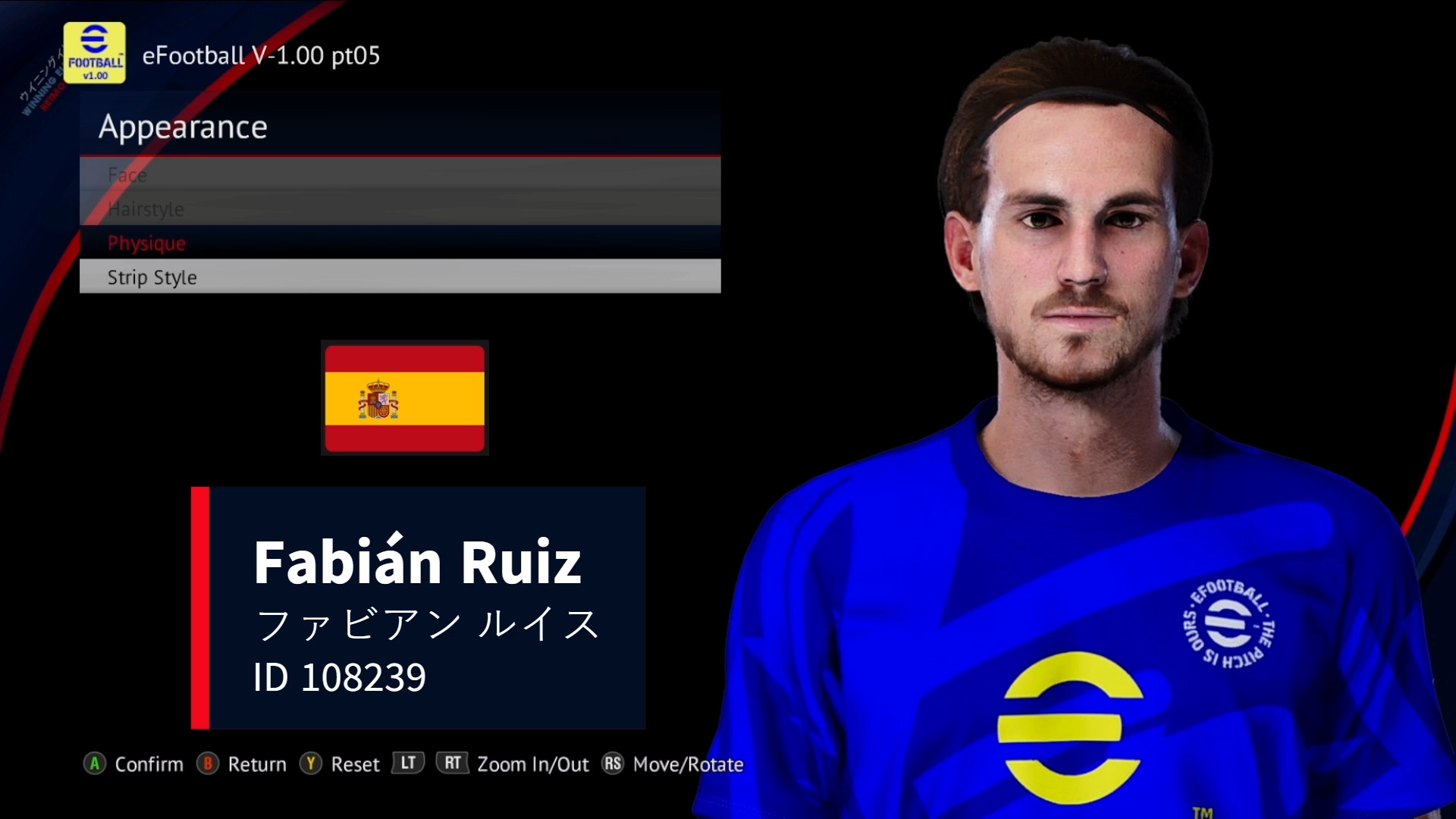 Fabián Ruiz • eFootball v1.00 - Payhip