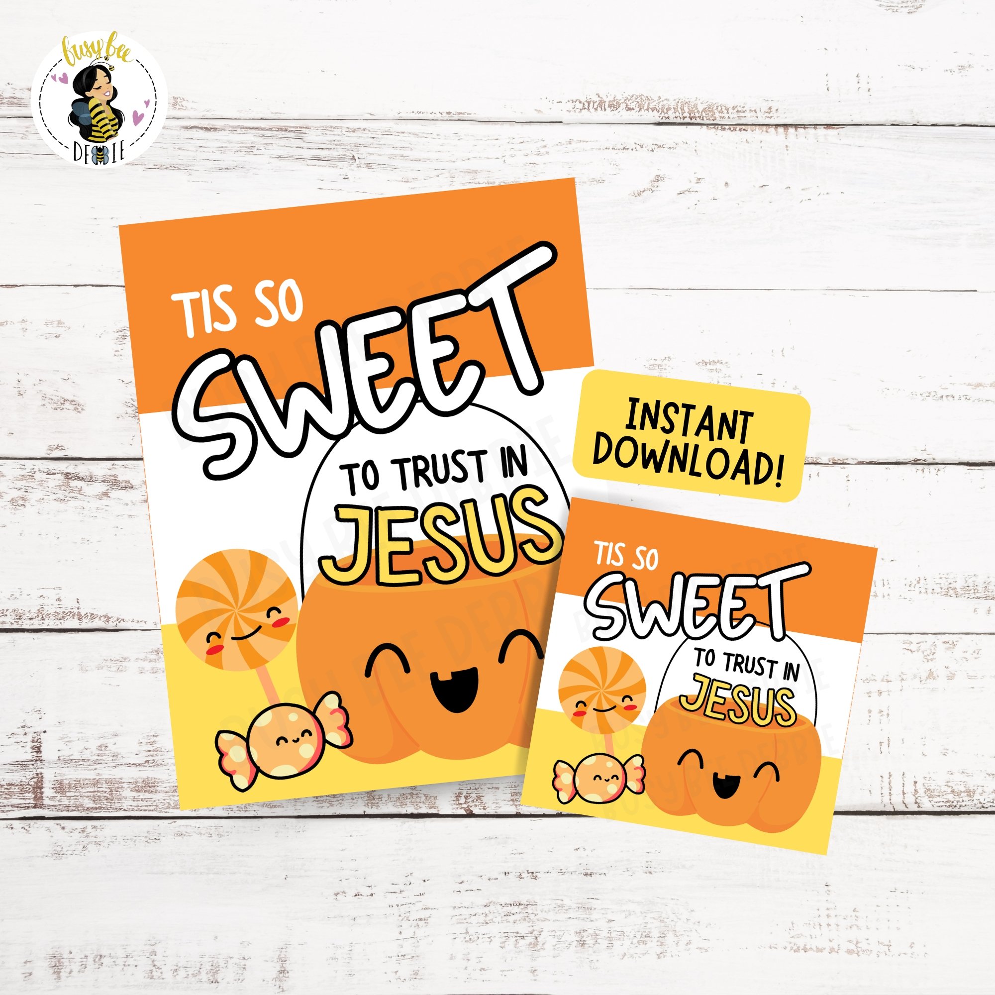 Printable Christian Candy Tags for Halloween | Jesus Fall Tags | Tis So ...