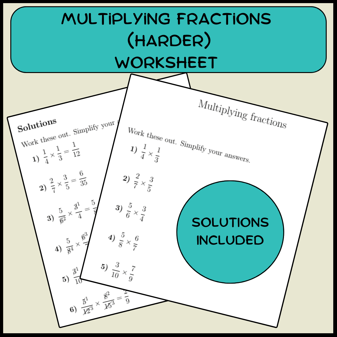 Multiplying whole hundreds worksheet (with solutions) - Payhip