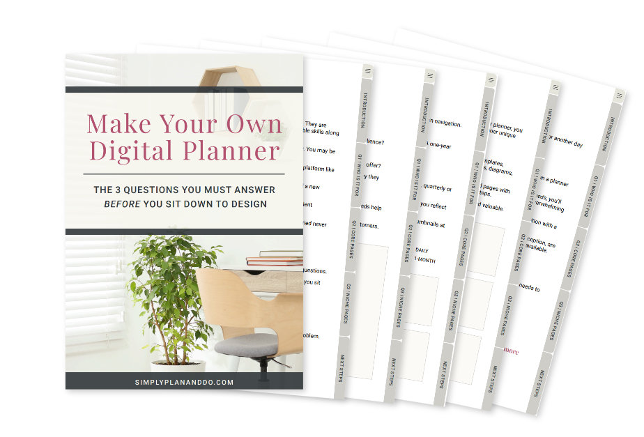 How do you make a digital planner - page layout ideas