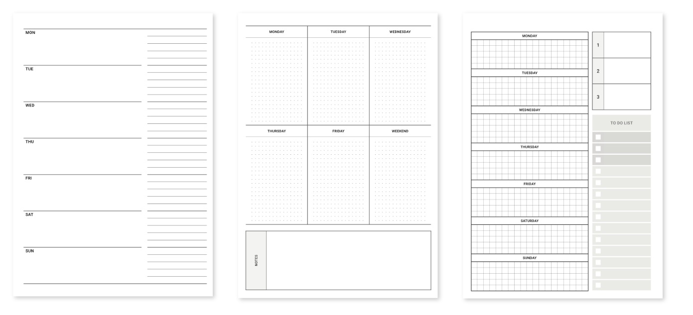 How do you make a digital planner - page layout ideas