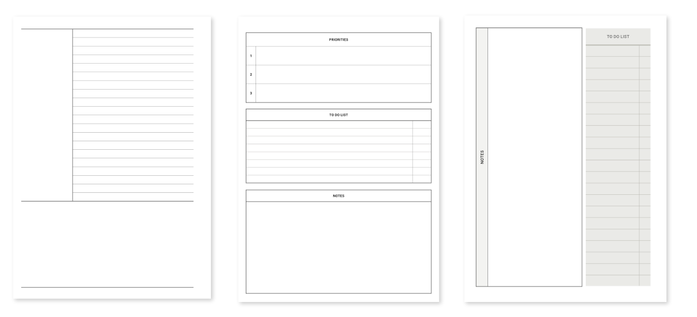 How do you make a digital planner - page layout ideas