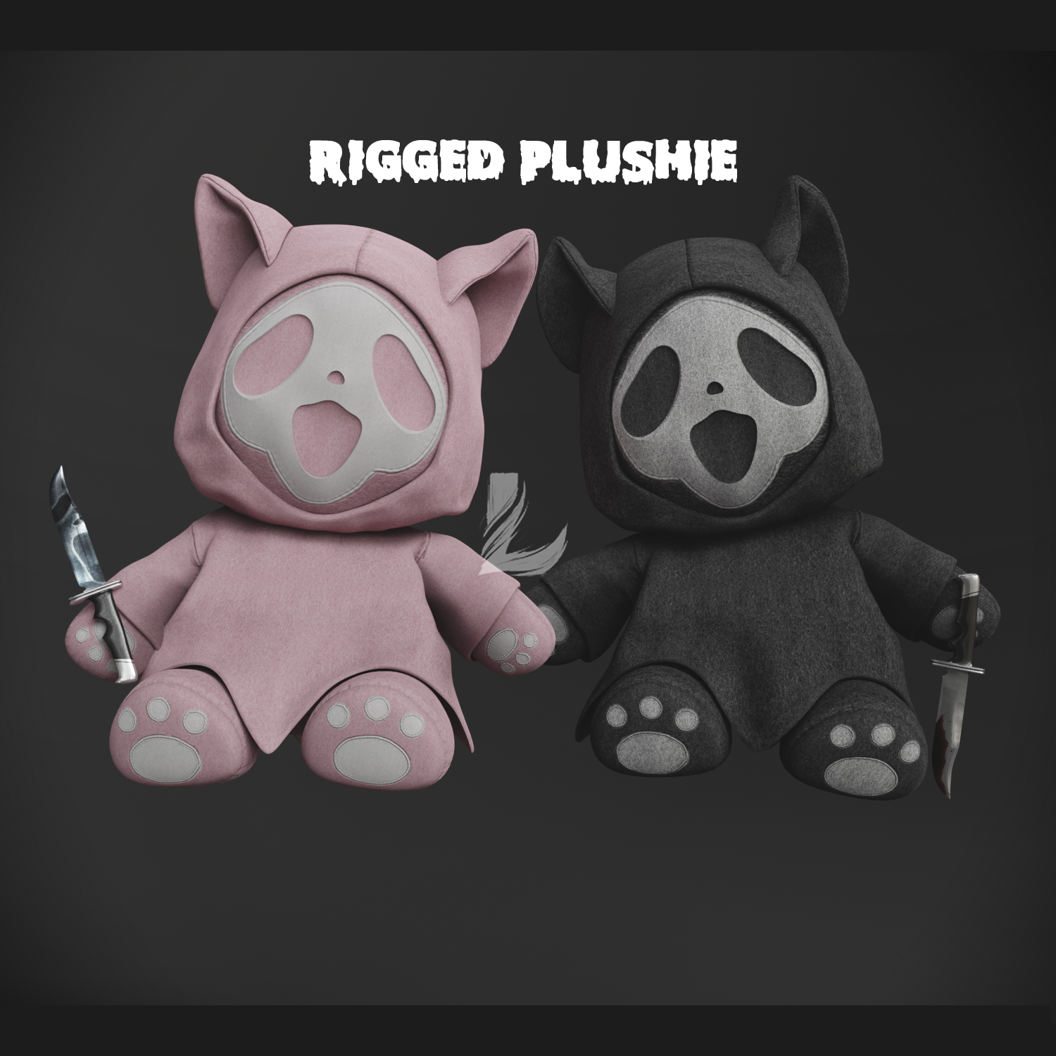 RIGGED SCREAM PLUSHIE KNIFE (Personal and commercial) - Payhip