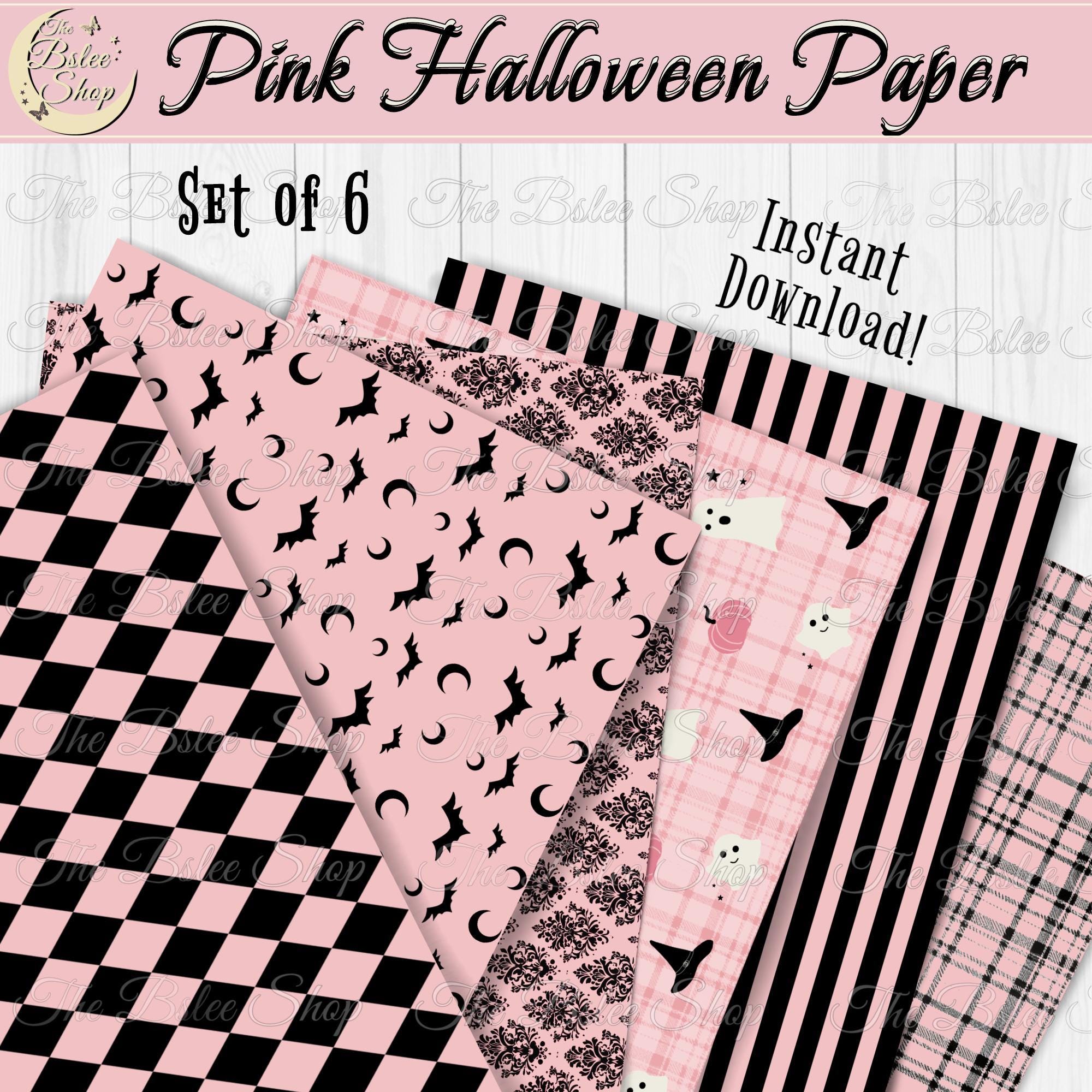 Pink Halloween Paper, Gothic Scrapbooking, Envelope Gift, Dollhouse ...