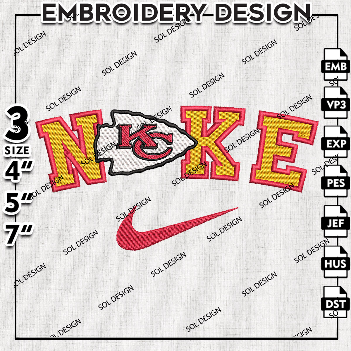 Ni.ke Kansas City Chiefs Embroidery Designs, NFL Chiefs , NFL Logo ...