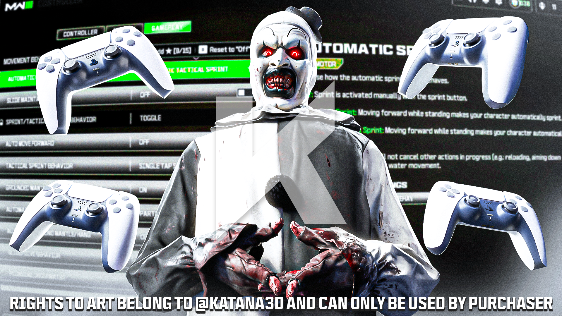 COD/Warzone Thumbnail - Clown Settings (PS5 Xbox PC) - Payhip