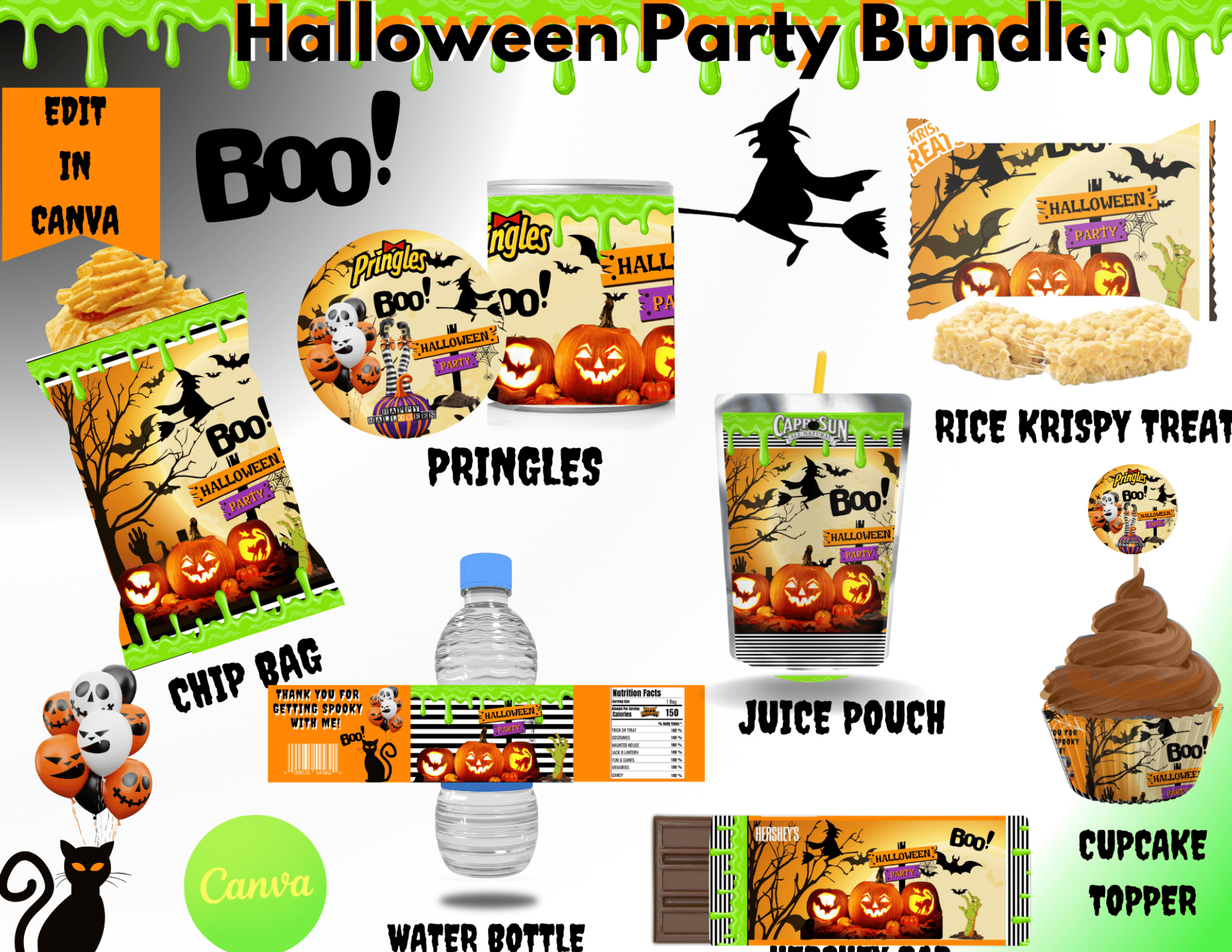Editable Halloween Party Bundle - Payhip