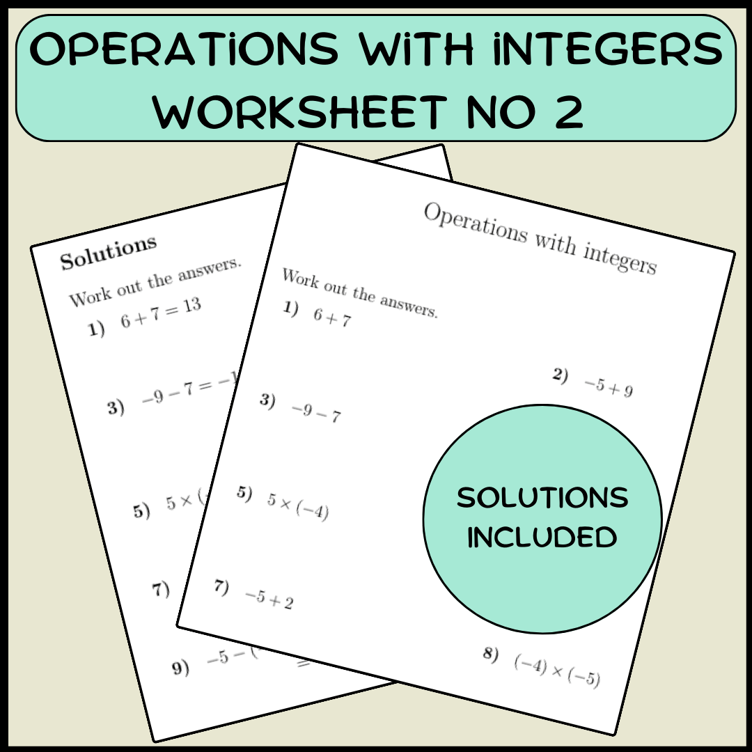 Multiplying whole hundreds worksheet (with solutions) - Payhip