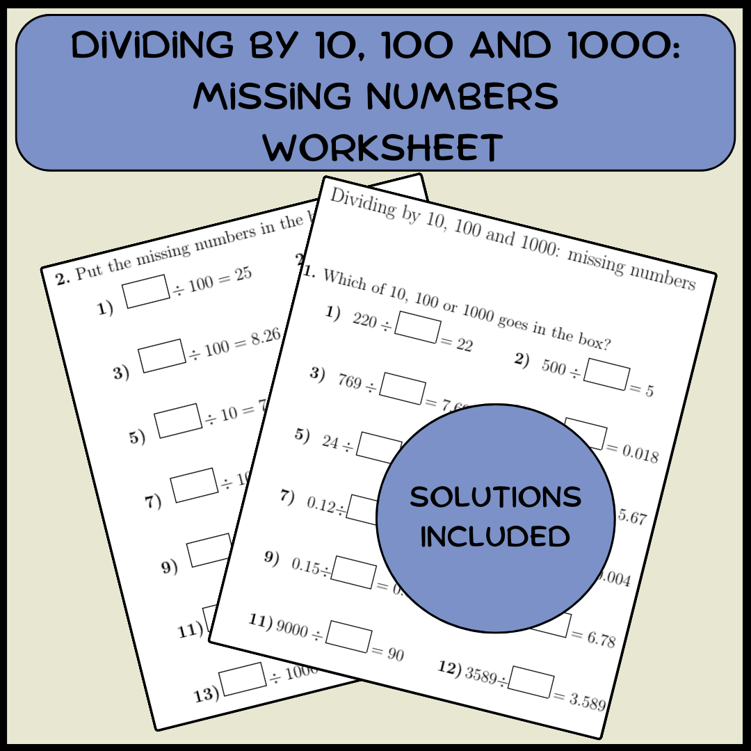 Subtracting integers: missing numbers worksheet no 3 (with solutions ...