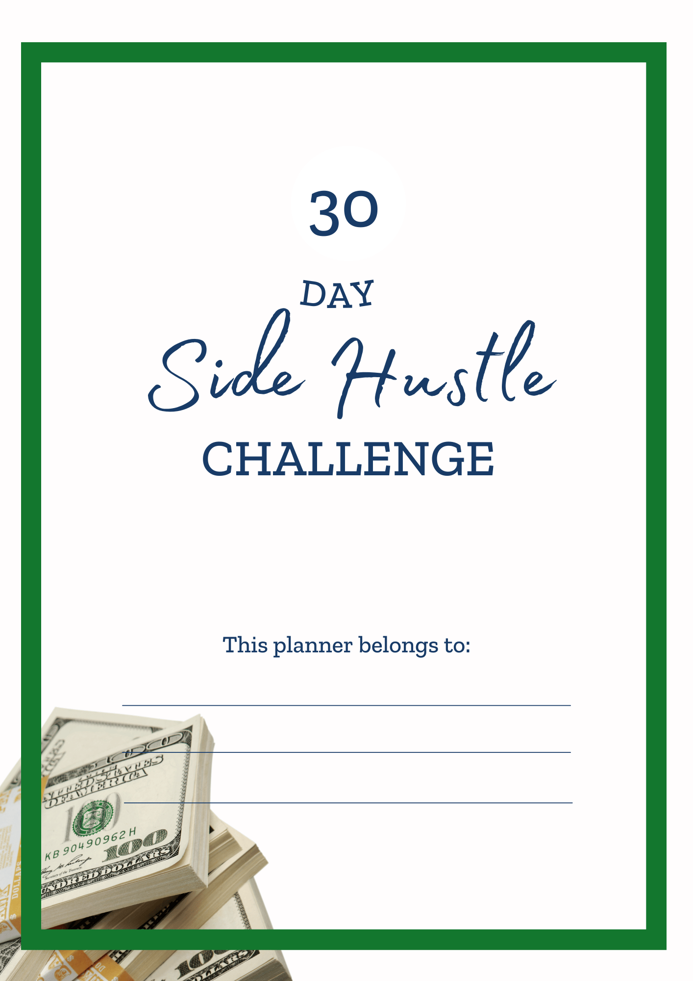 30 Day Side Hustle Challenge - Payhip