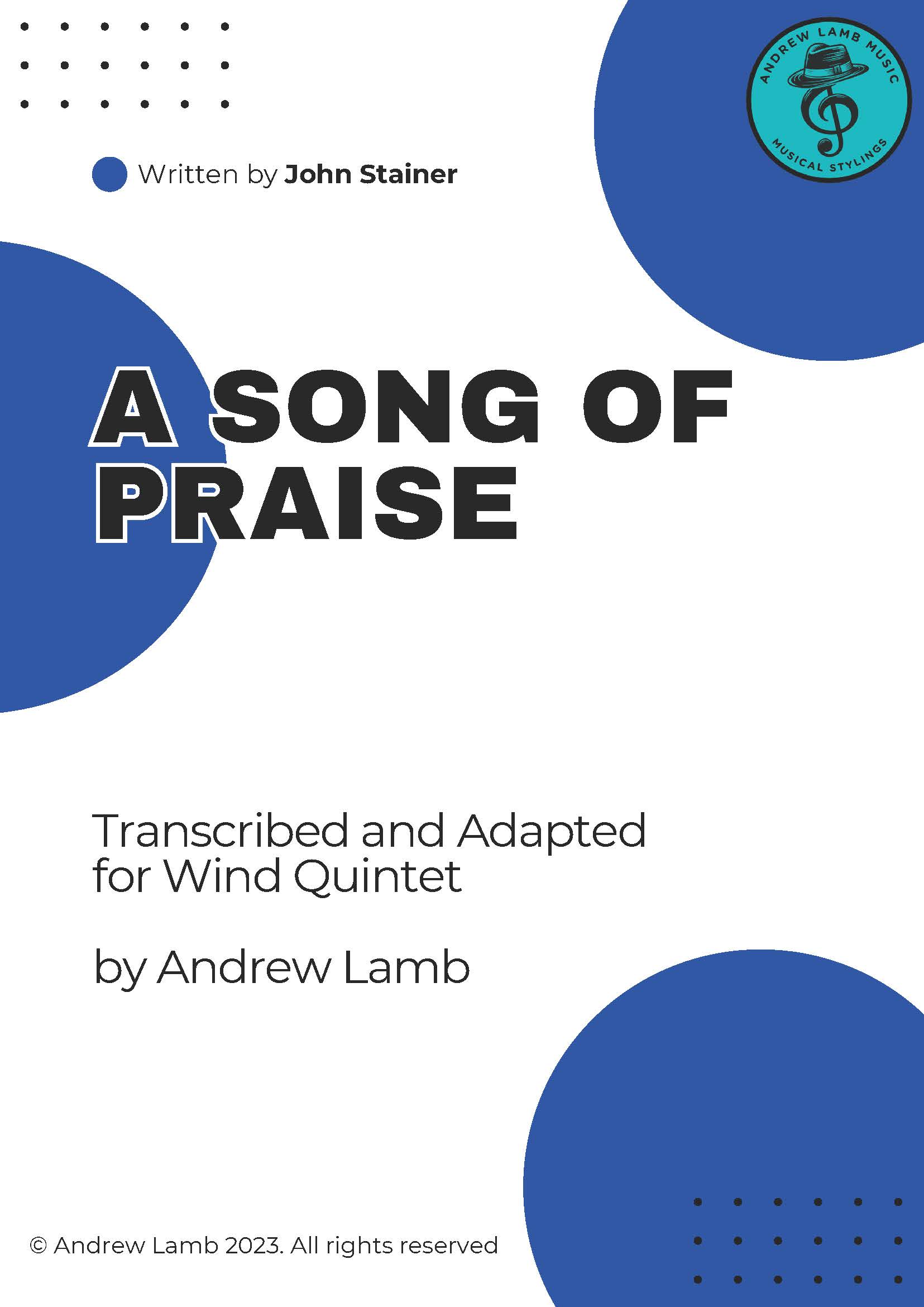 John Stainer | A Song of Praise | for Wind Quintet - Payhip