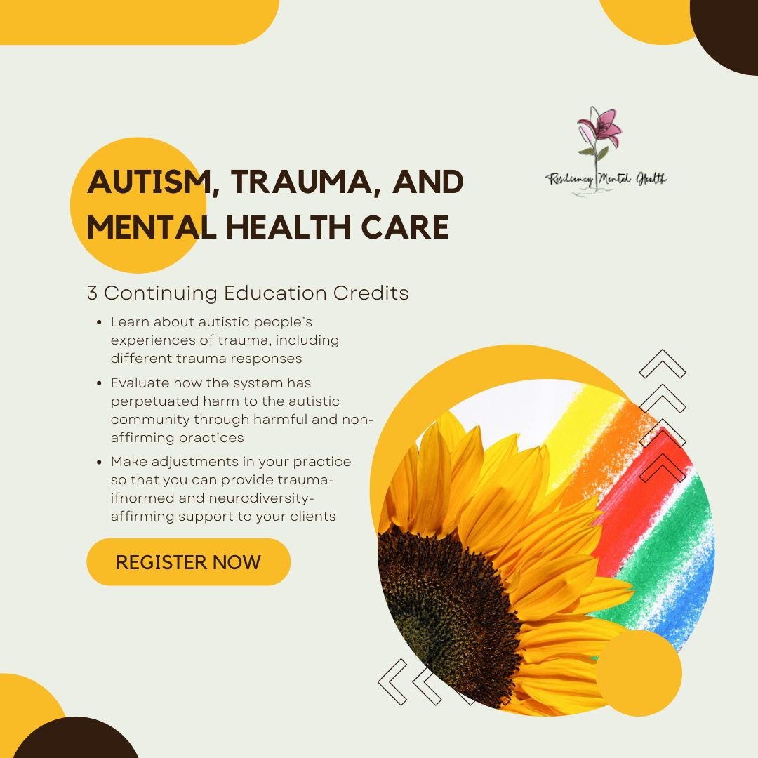Continuing Education Course: Autism, Trauma, and Mental Health Care ...