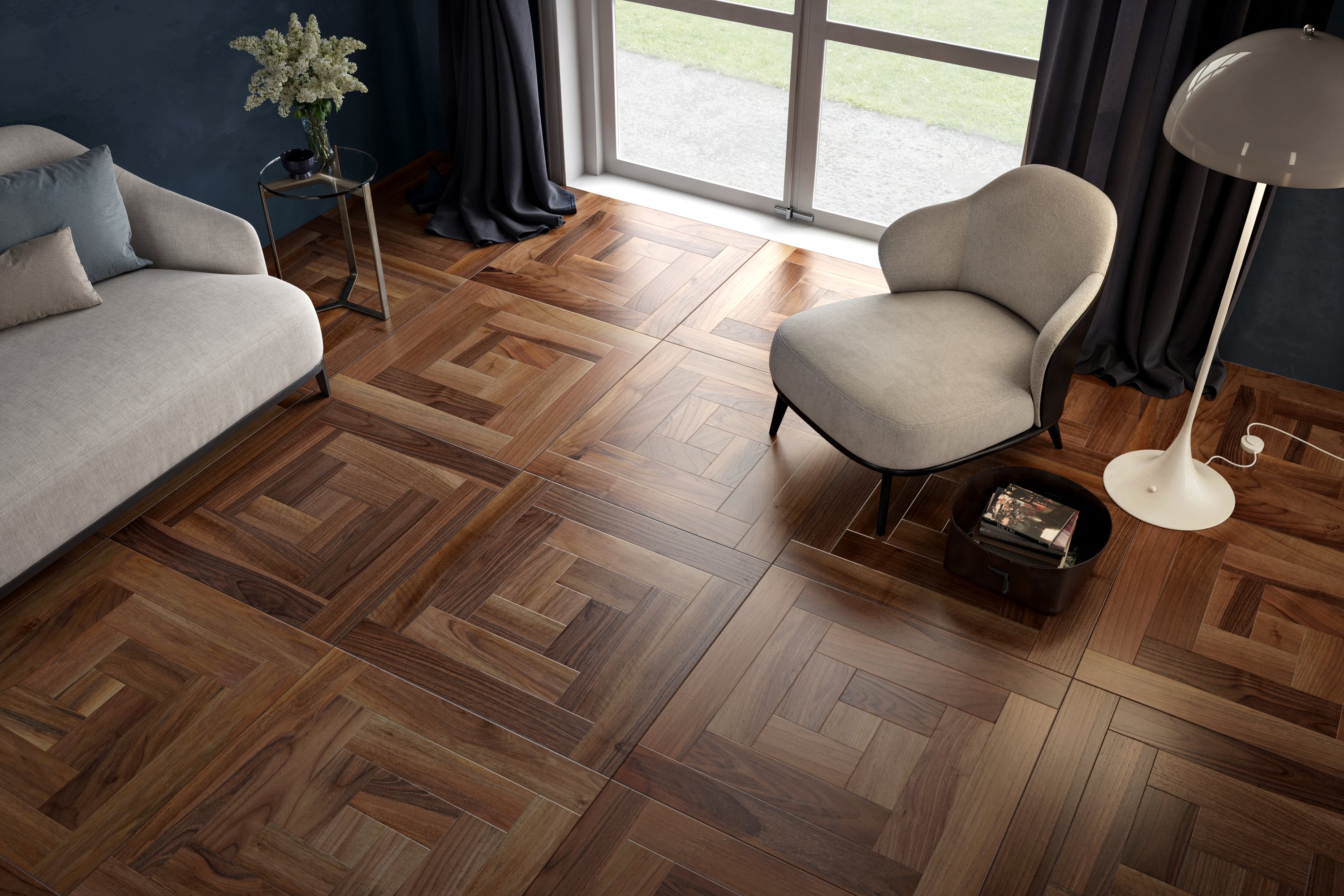 Walnut Square Panels