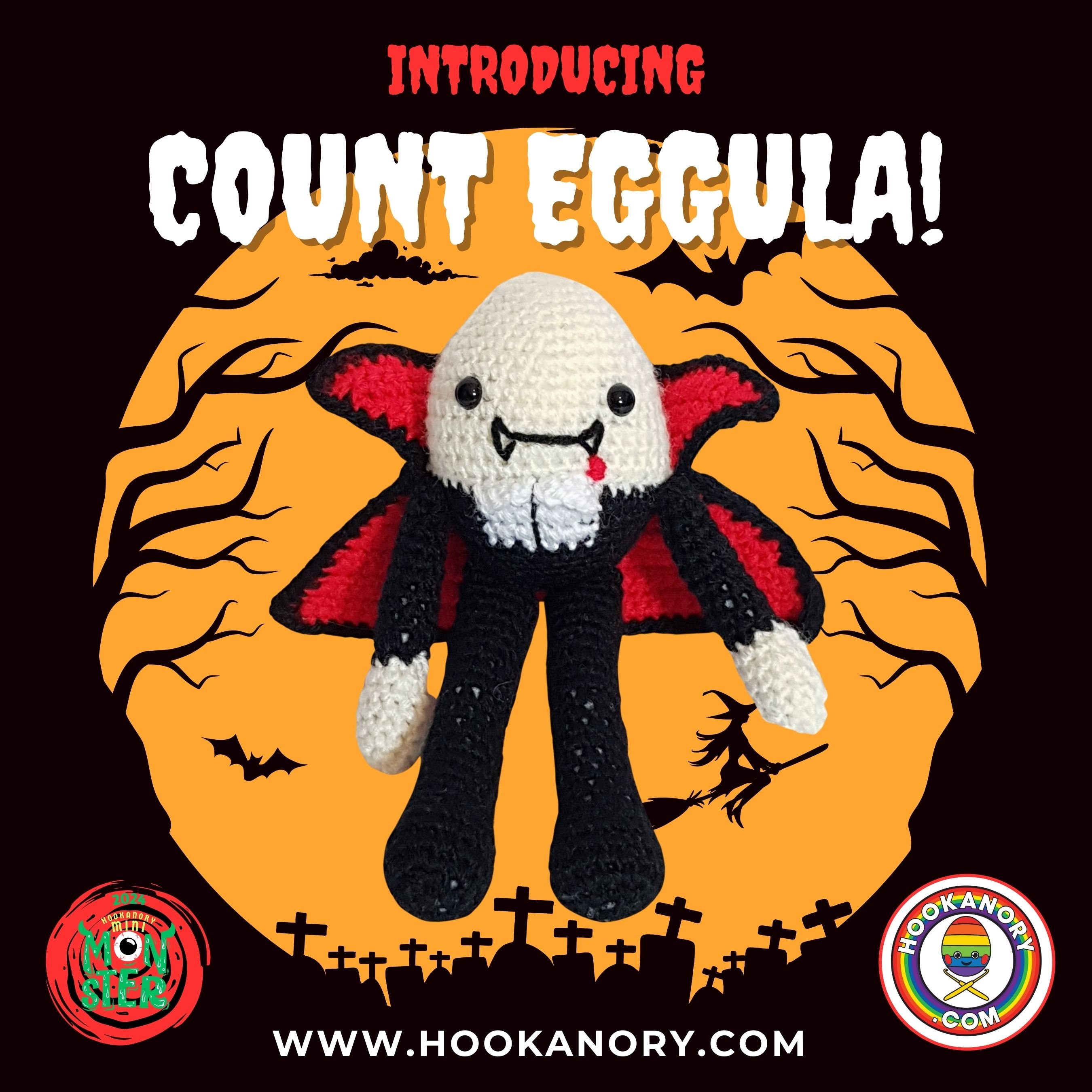Count Eggula The Vampire Humpty (Mini Monster CAL 2024) - Payhip