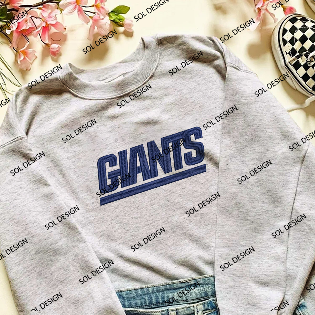 New York Giants Wordmark Embroidery Designs, NFL Giants, NFL Logo ...