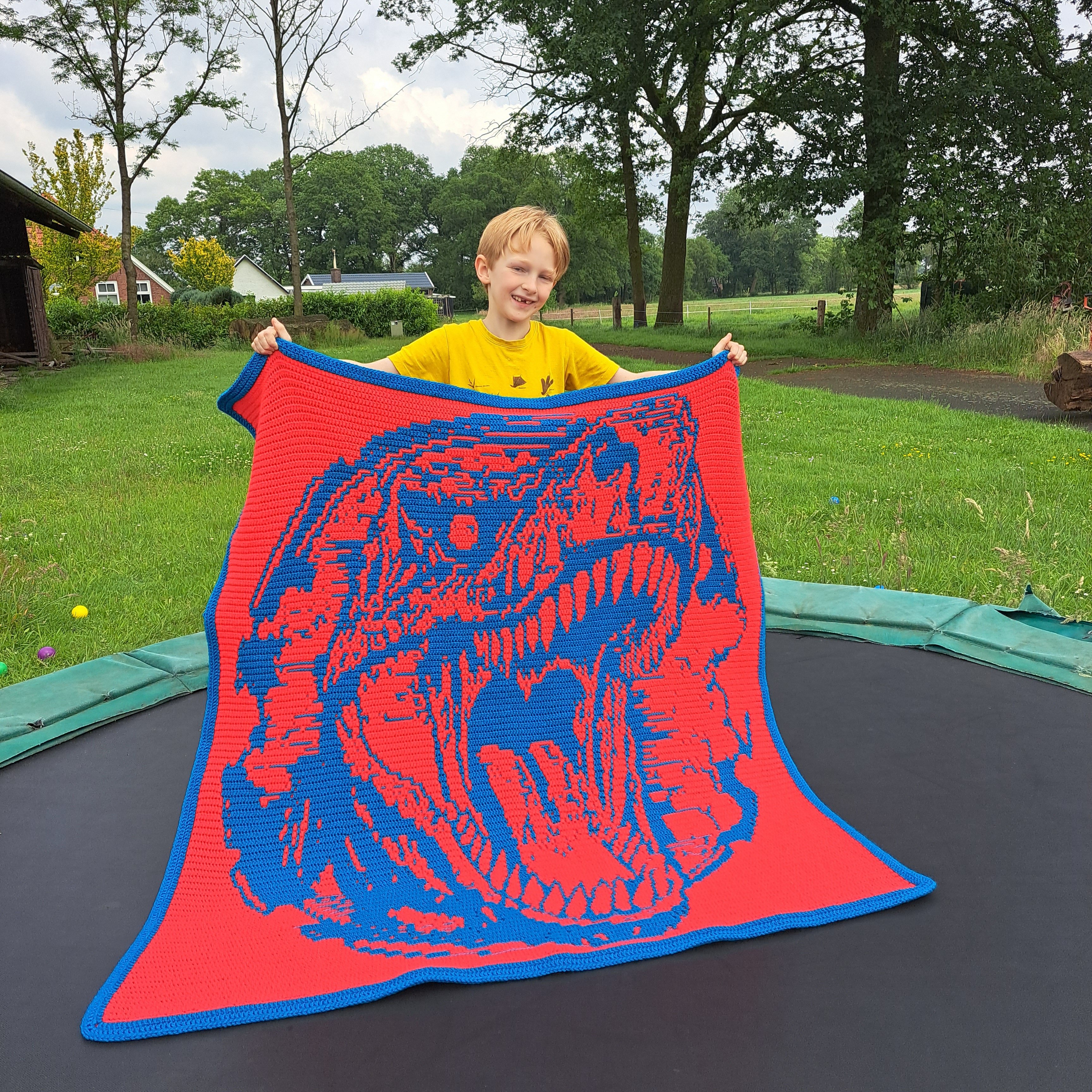 'Roar' T-Rex Overlay Mosaic Crochet Pattern - Payhip