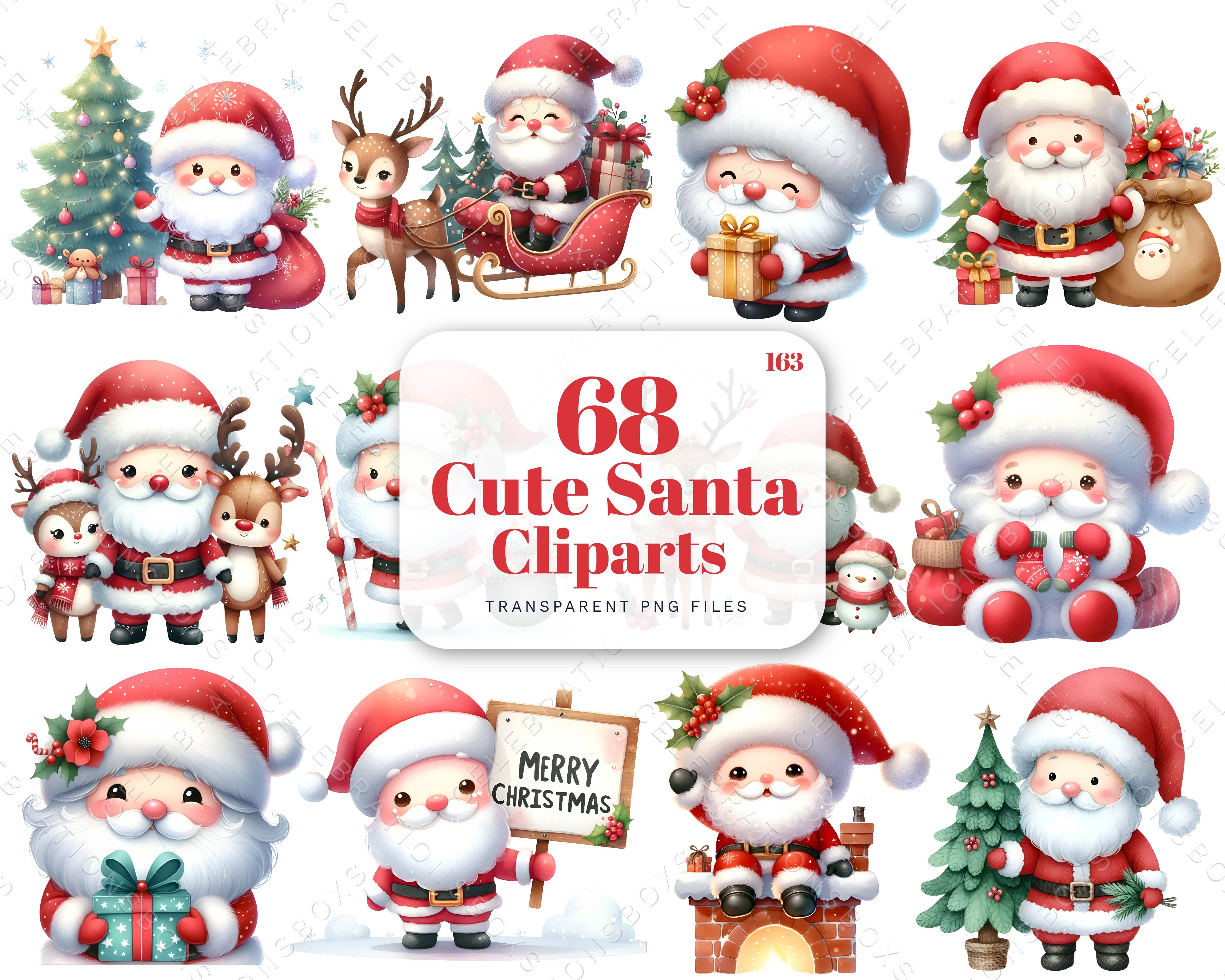 Cute Santa Claus Clipart | 163 - Payhip