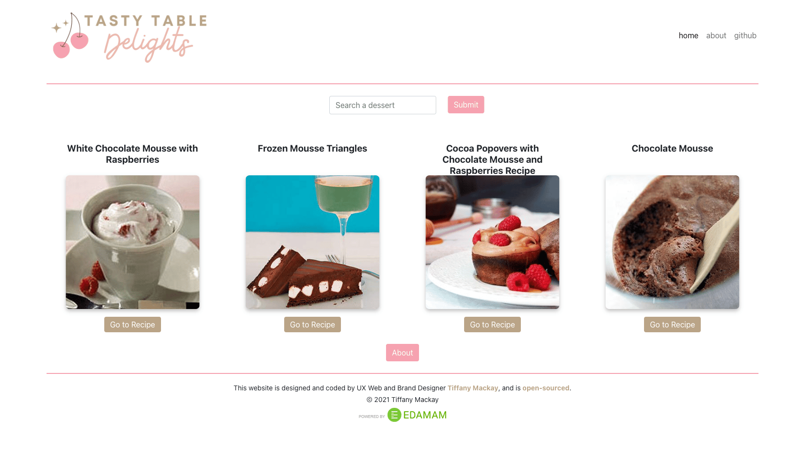 Creating a Dessert Recipe App with React Router