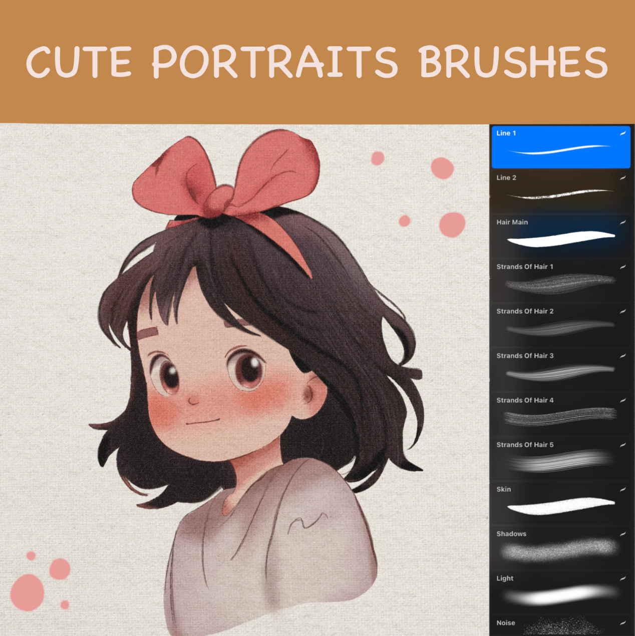 Cute Portraits Brushes - Payhip