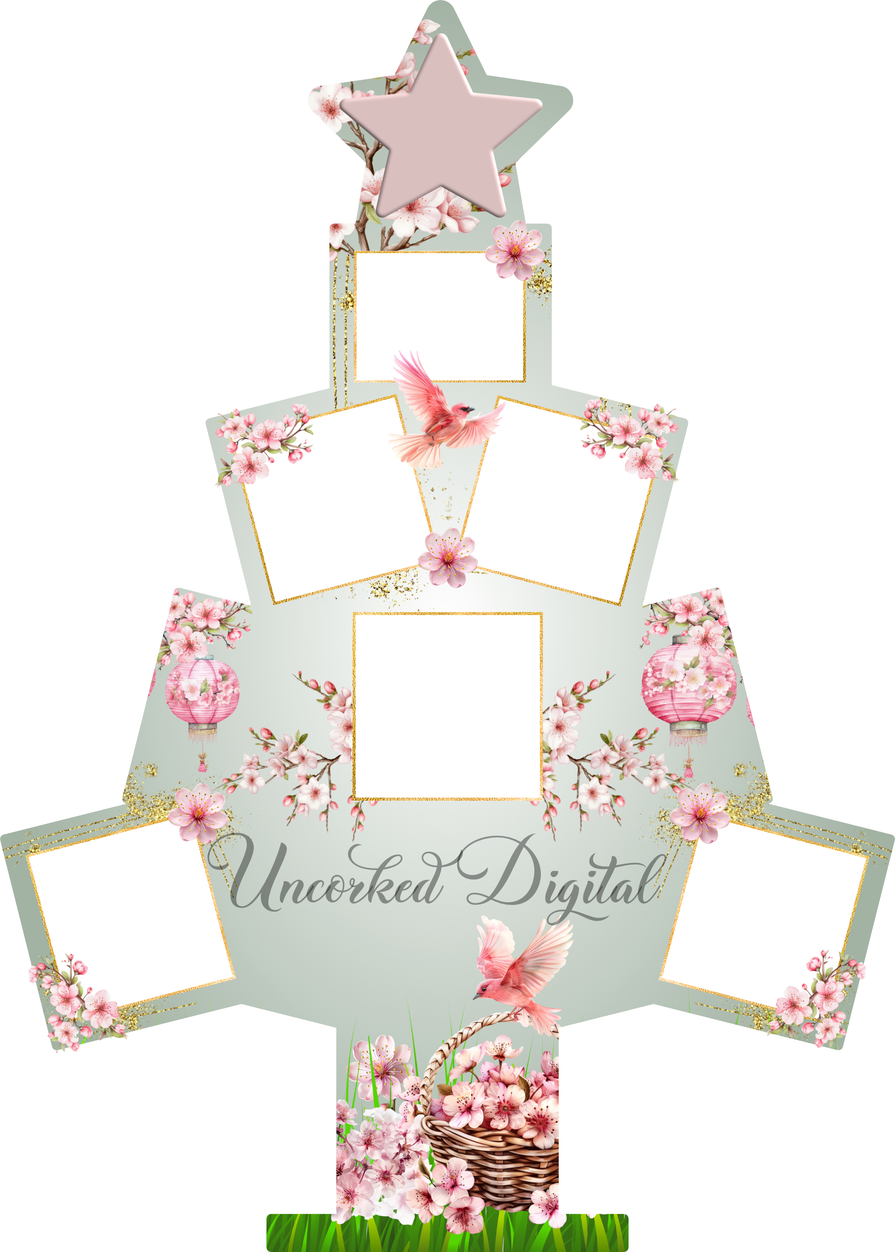 Freestanding blossom photo tree (woodform) - Payhip