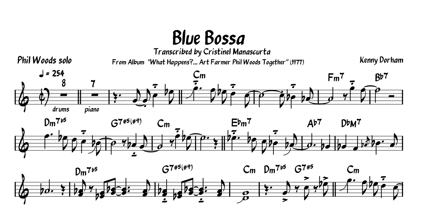 Phil Woods - Blue Bossa, flute - Payhip
