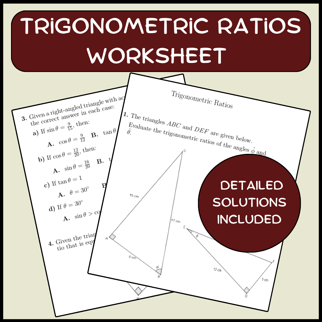 Trigonometric Ratios Worksheet Answers Trigonometry Codebreaker