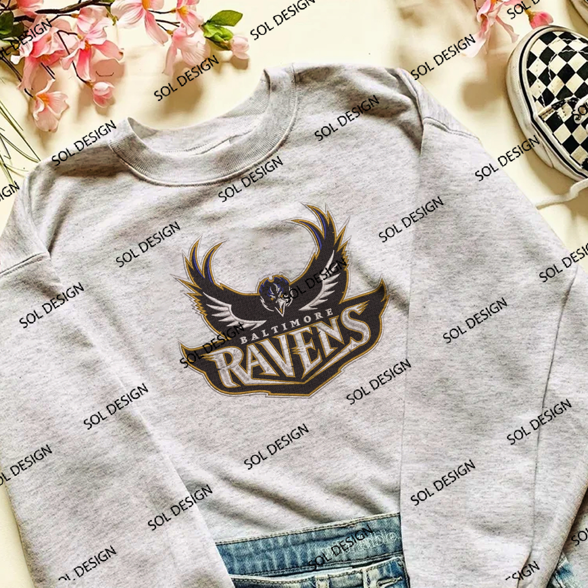 NFL Baltimore Ravens Logo Embroidery Designs, NFL Ravens, NFL ...