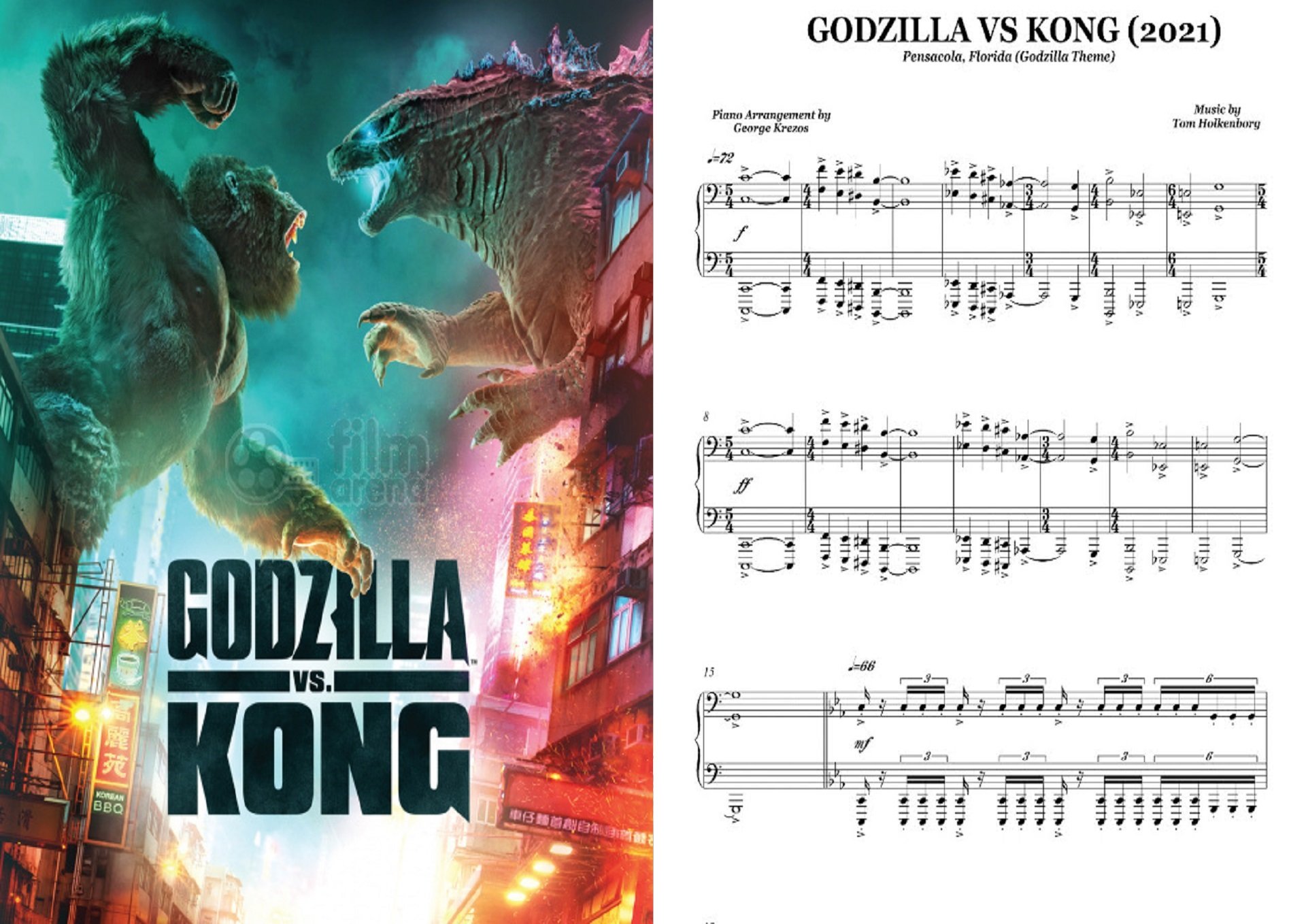 GODZILLA VS KONG (2021) Pensacola, Florida (Godzilla Theme) - Tom ...