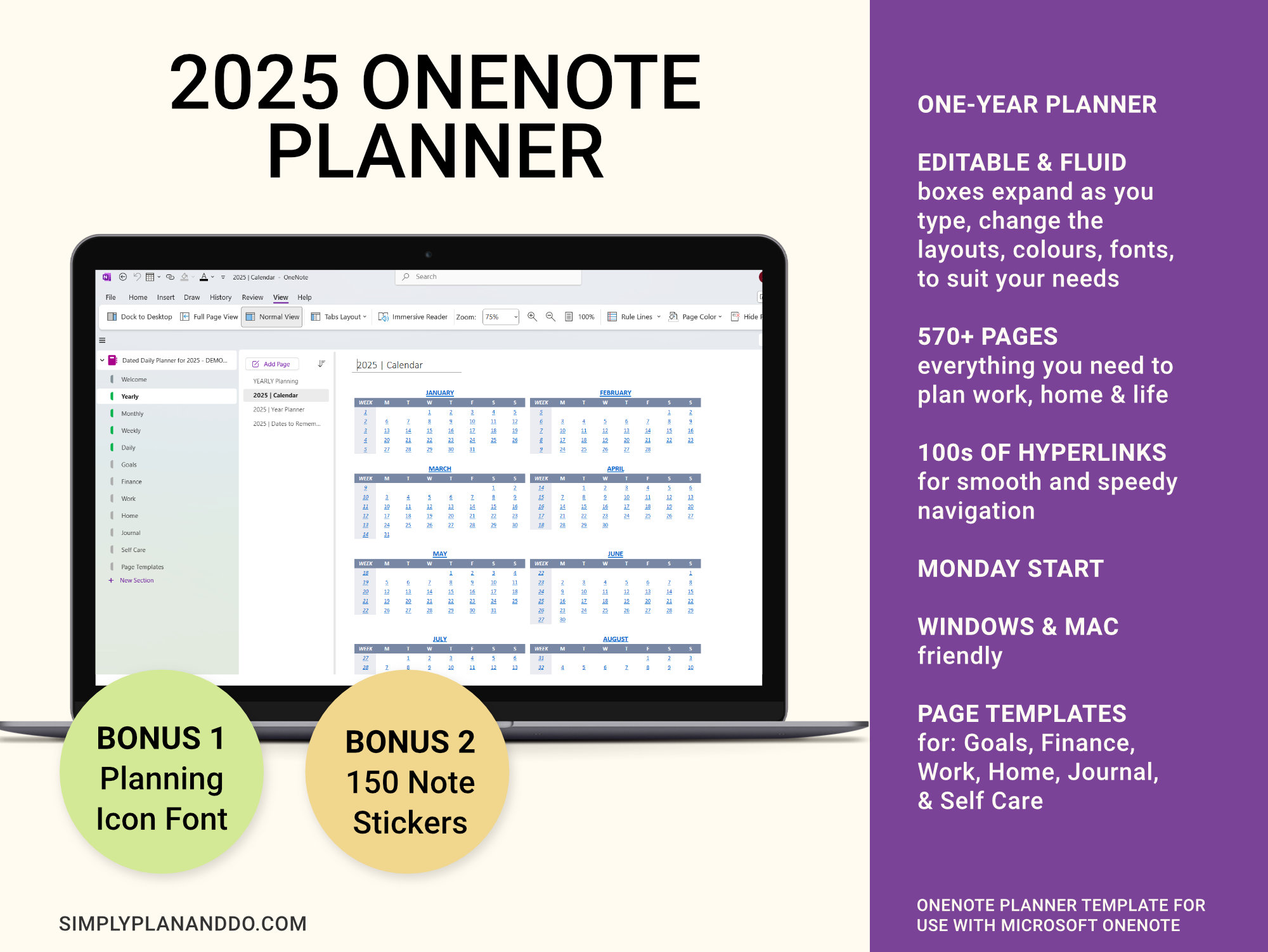 How to Create an Editable Monthly Calendar Template in OneNote