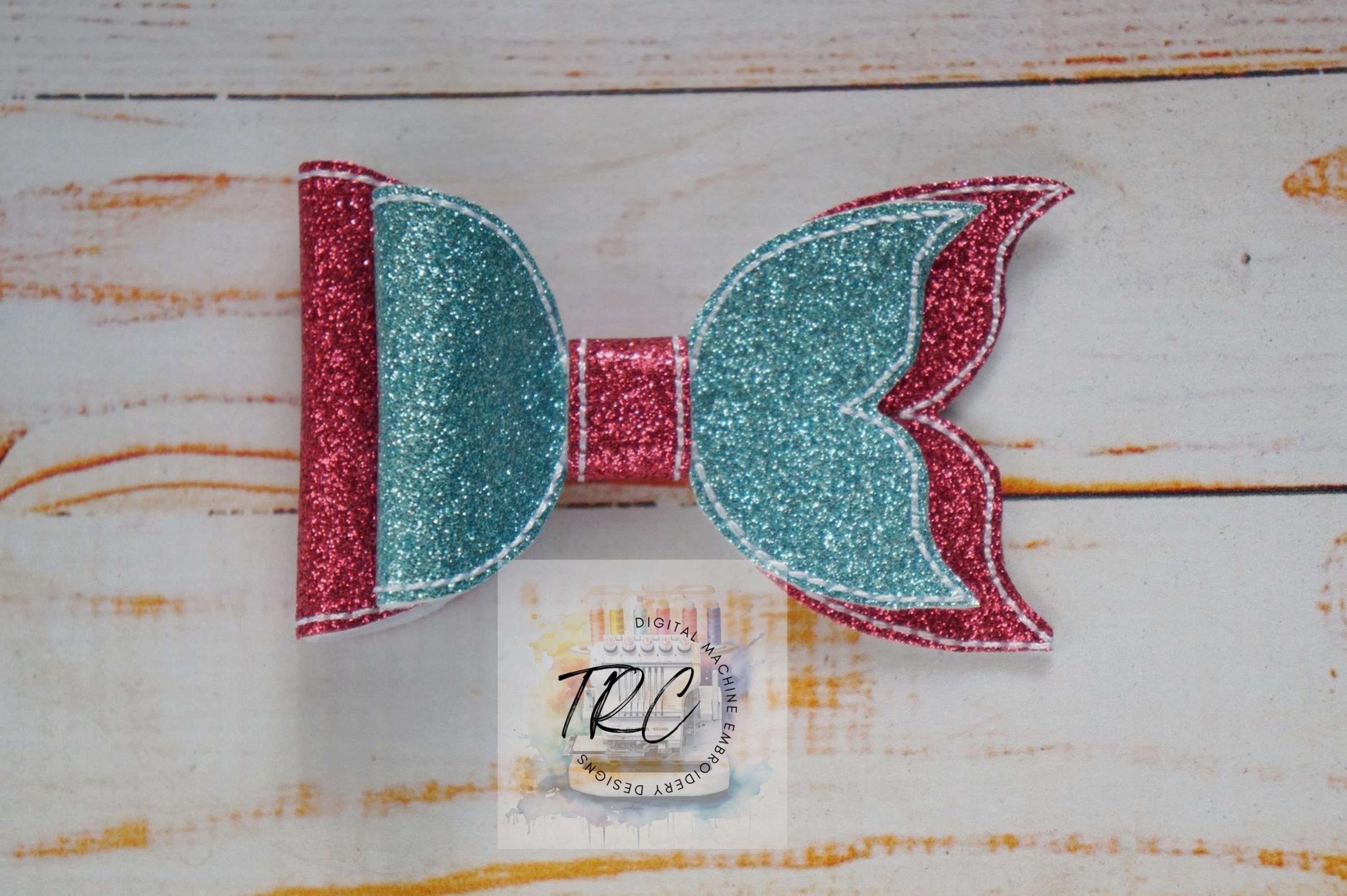 Mermaid Tail Bow ITH