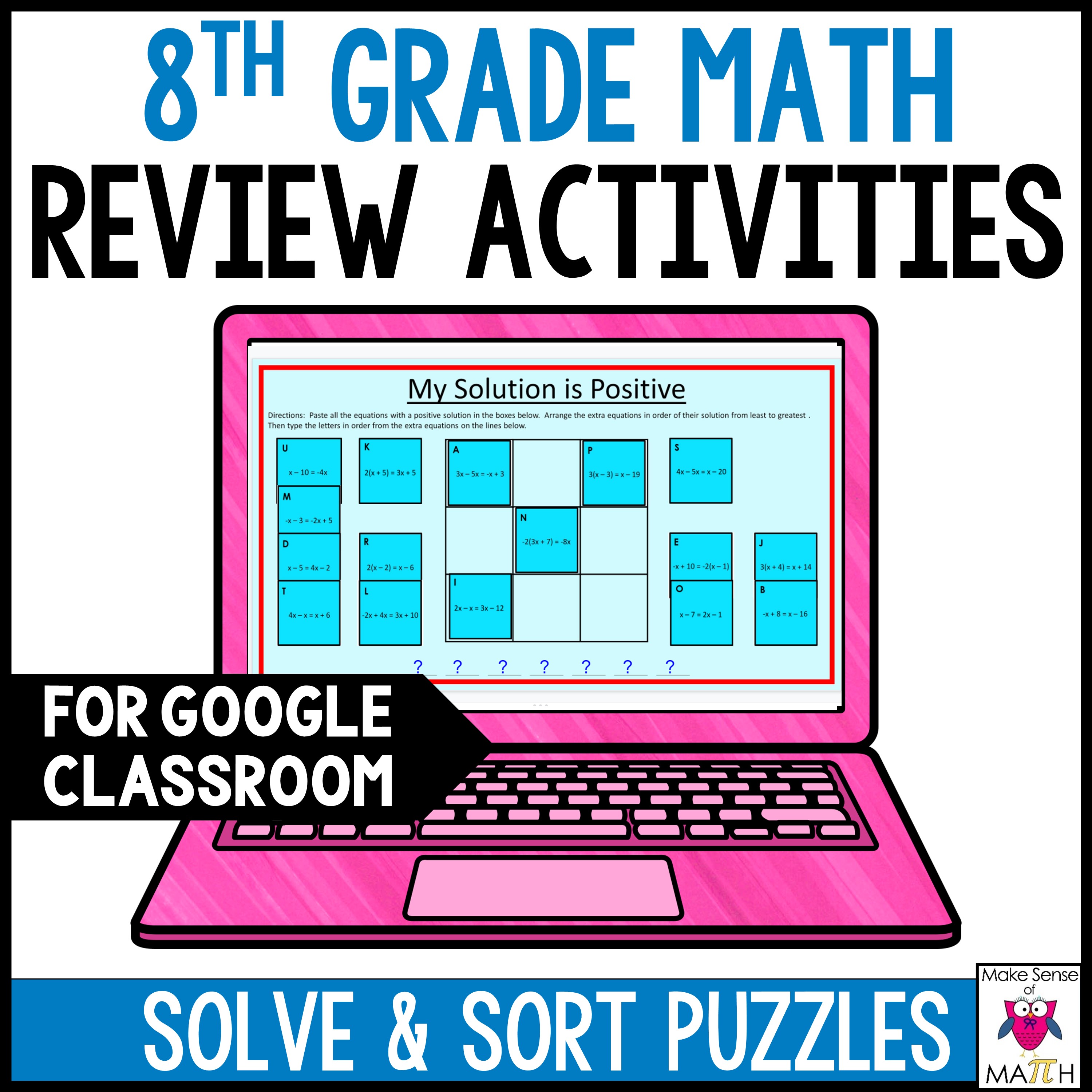 Make Sense of Math - 8th Grade Math