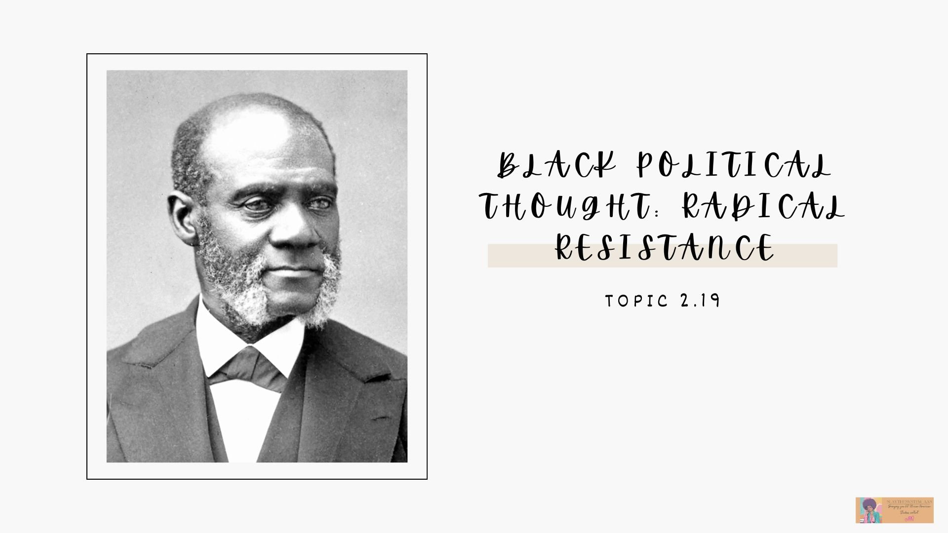 AP African American Studies [POWERPOINT]- Topic 2.19: Black Political ...