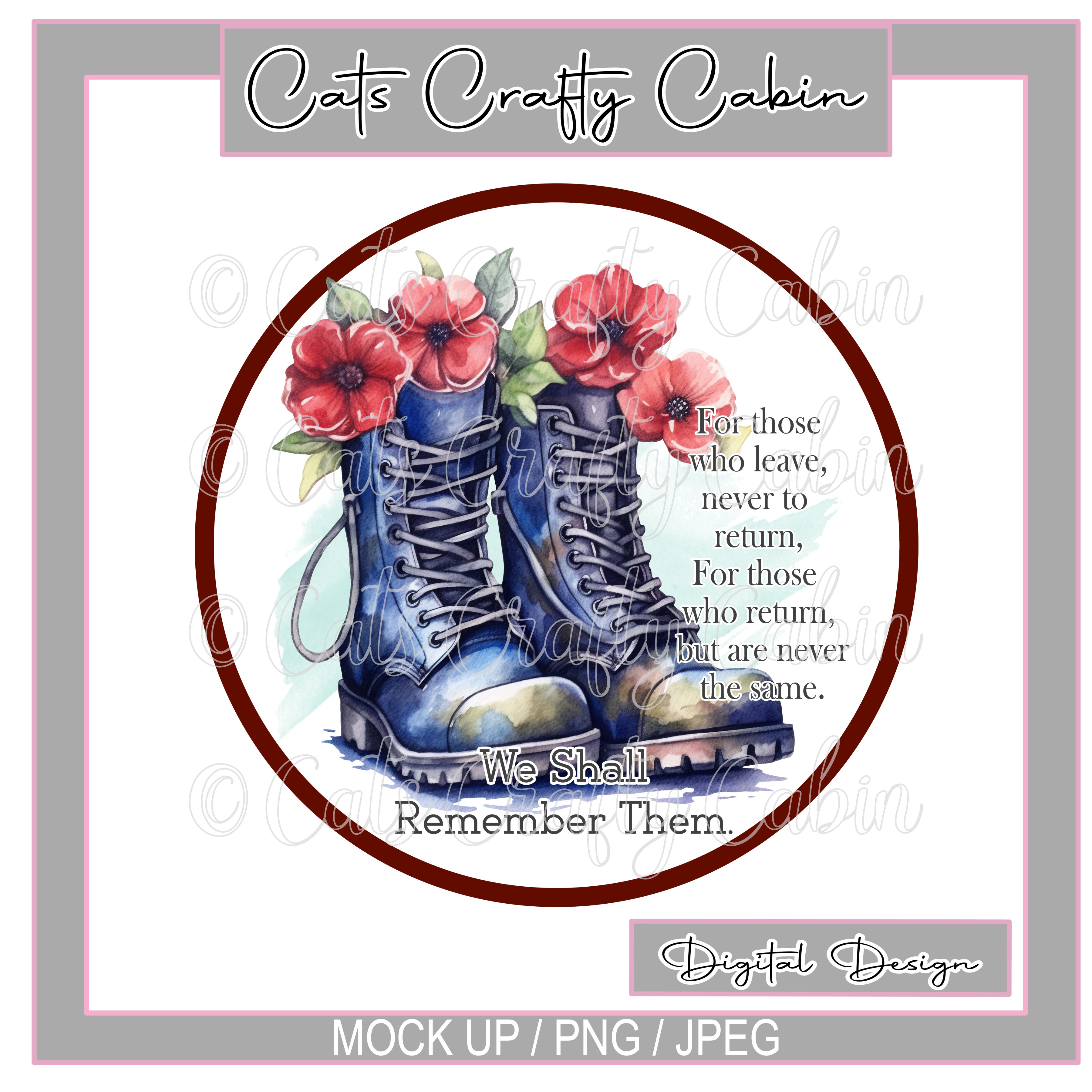 We Shall Remember Them Boot Design Charity - Payhip
