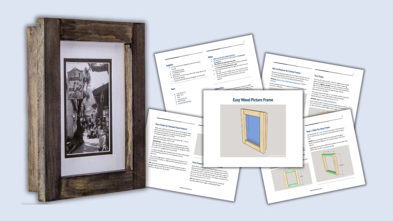 Easy Picture Frame PDF Plan