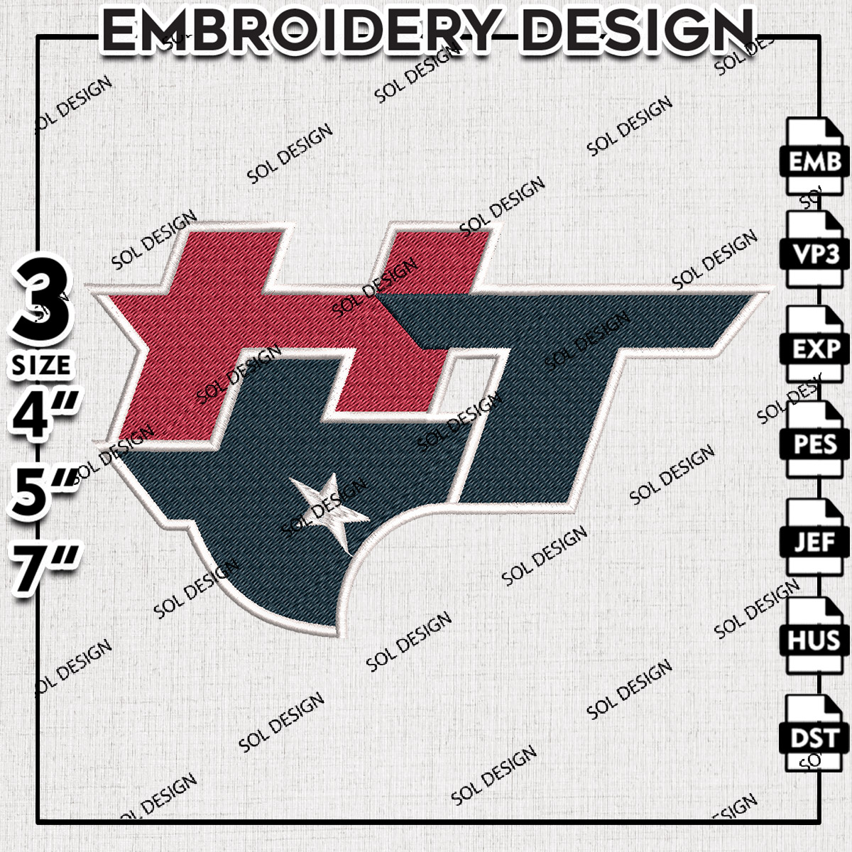 NFL Houston Texans Mahcine Embroidery Designs, NFL Texans, NFL ...