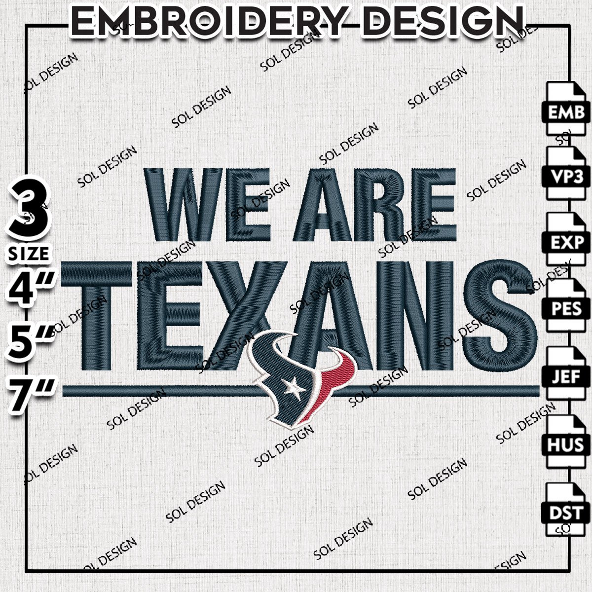 NFL Houston Texans We are Texans Embroidery Designs, NFL Texans, NFL ...