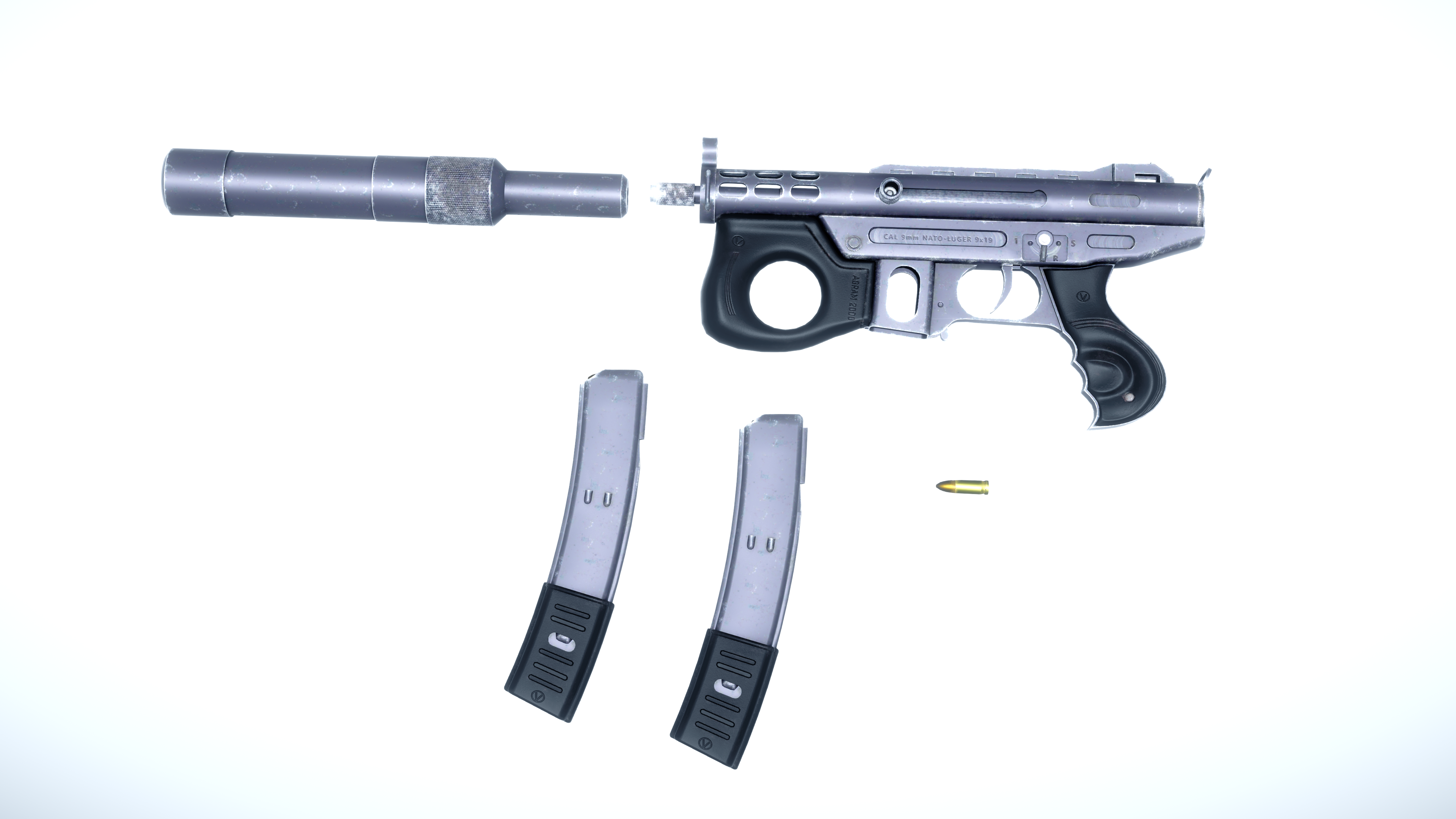 Agram 2000 Submachine Gun, HS2. - Payhip