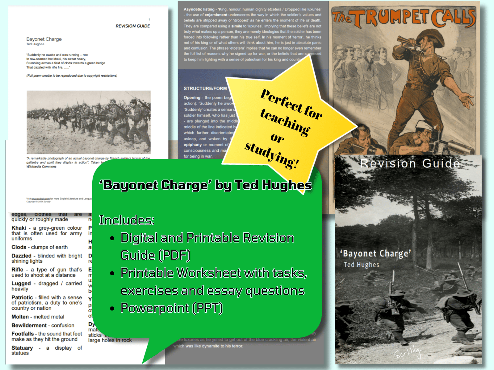 'Bayonet Charge' by Ted Hughes - Study Guide - Payhip