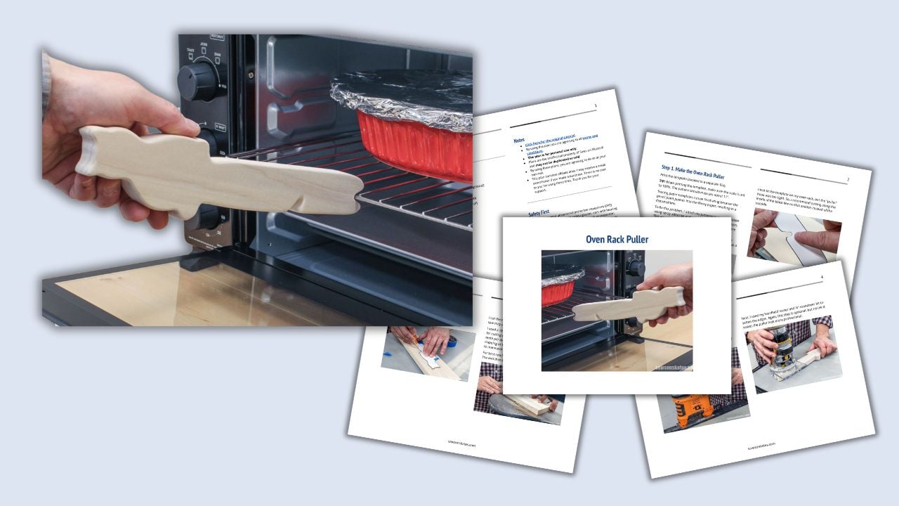 Cat-Shaped Oven Rack Puller PDF Plan