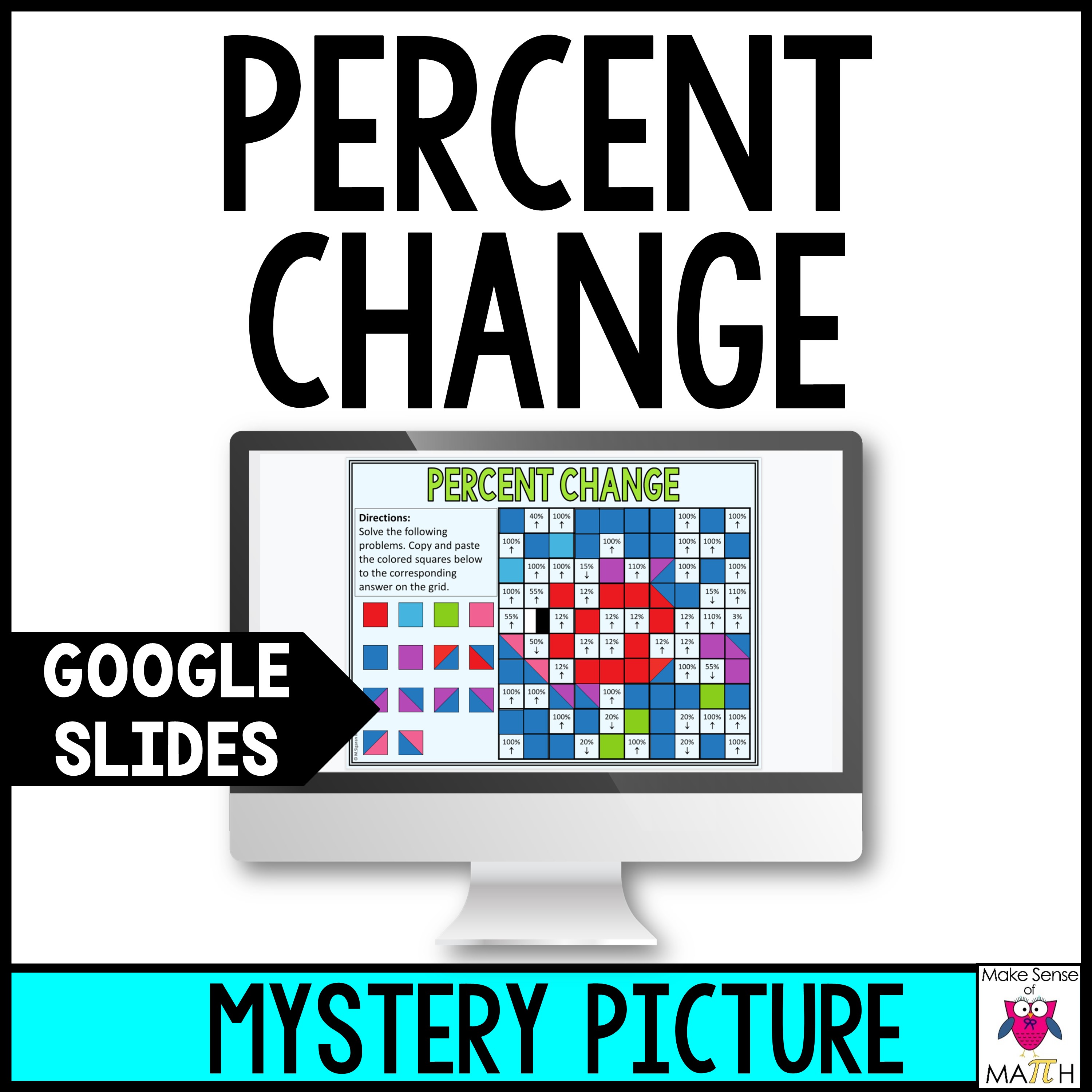 Percent of Change Activity Printable and Digital