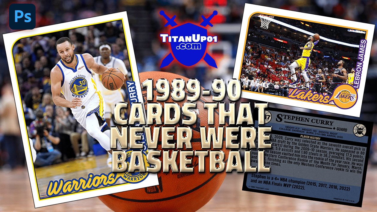 1989-90 Cards That Never Were Basketball Photoshop PSD Templates
