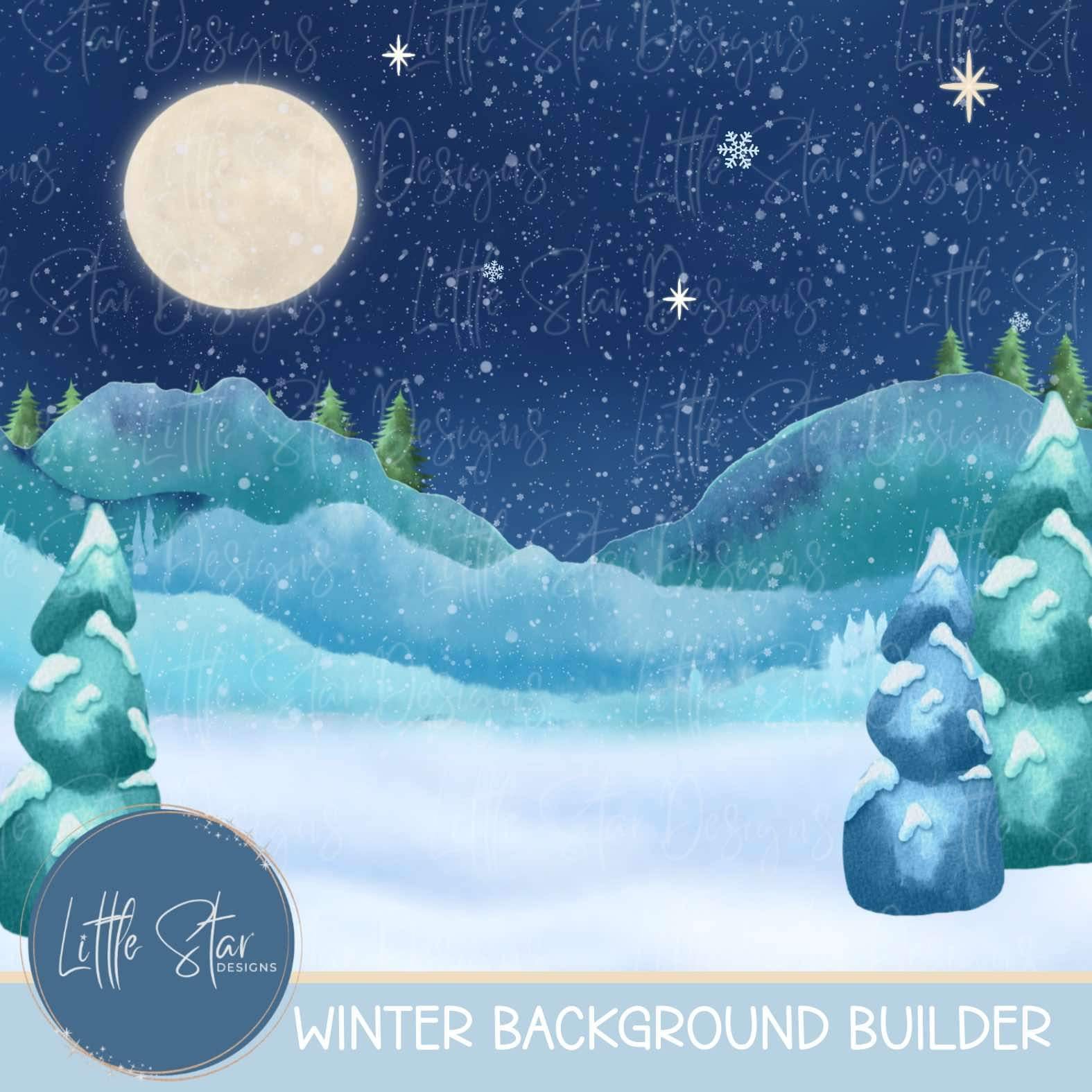Winter Background Builder - Payhip
